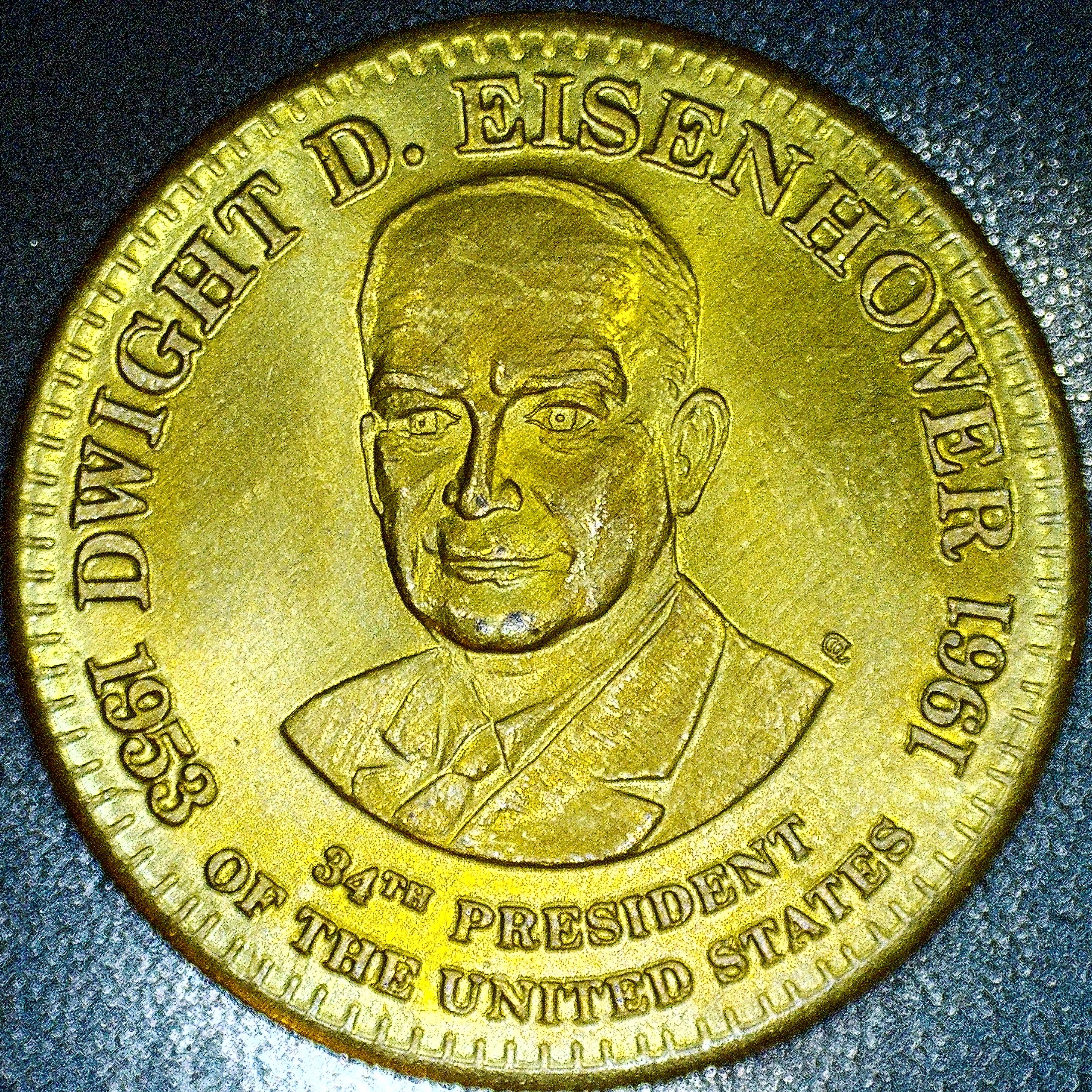 1992 Shell's Presidential Coin Game Dwight D. Eisenhower Coin - For ...