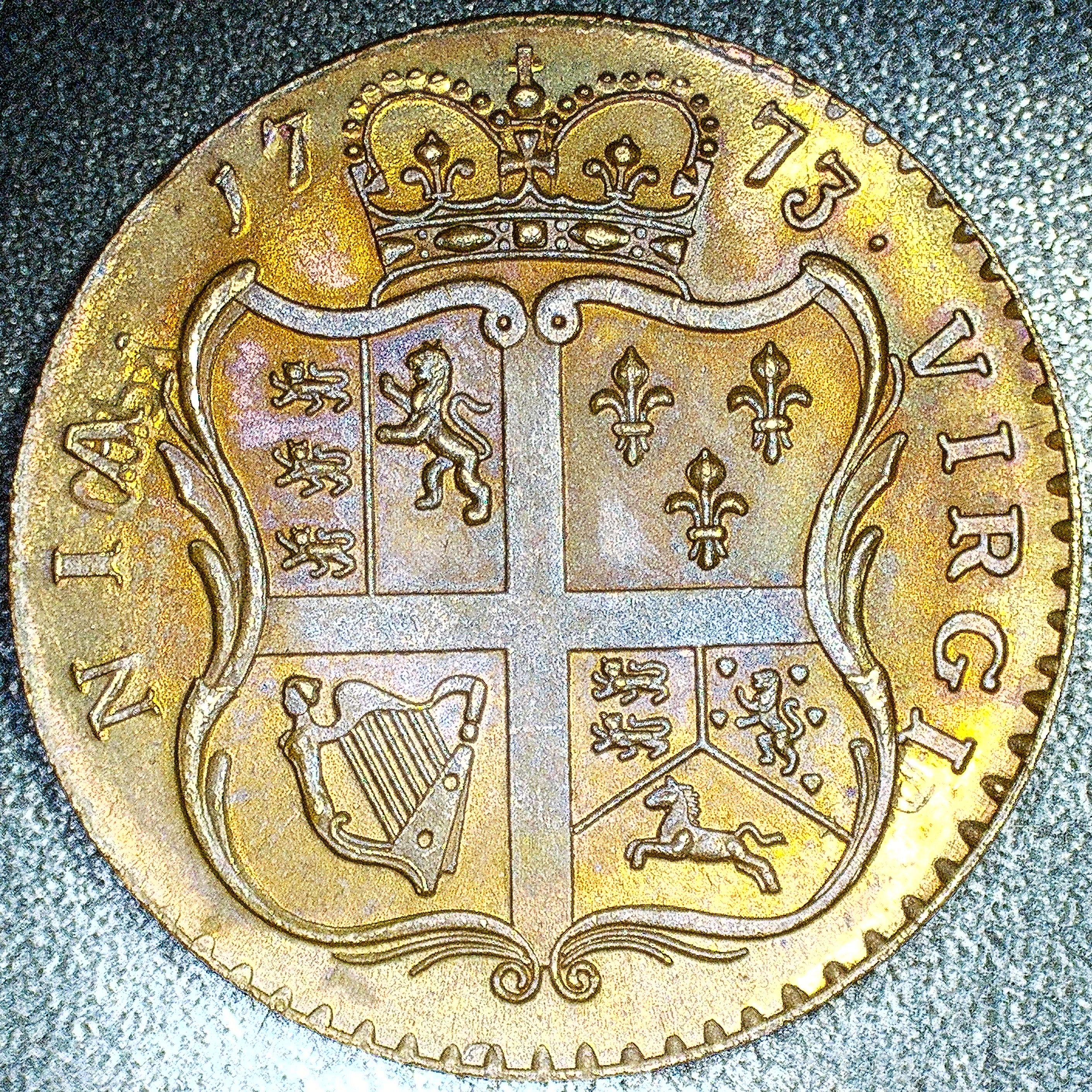 Restrike 1773 Virginia Half Penny - For Sale, Buy Now Online - Item #942455