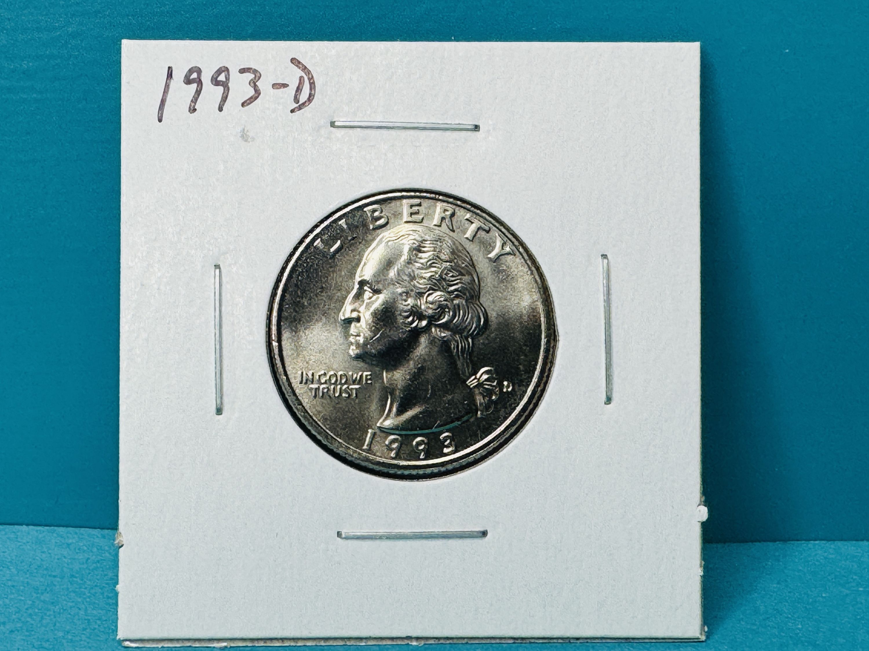 1993-D Washington Quarter - For Sale, Buy Now Online - Item #942549