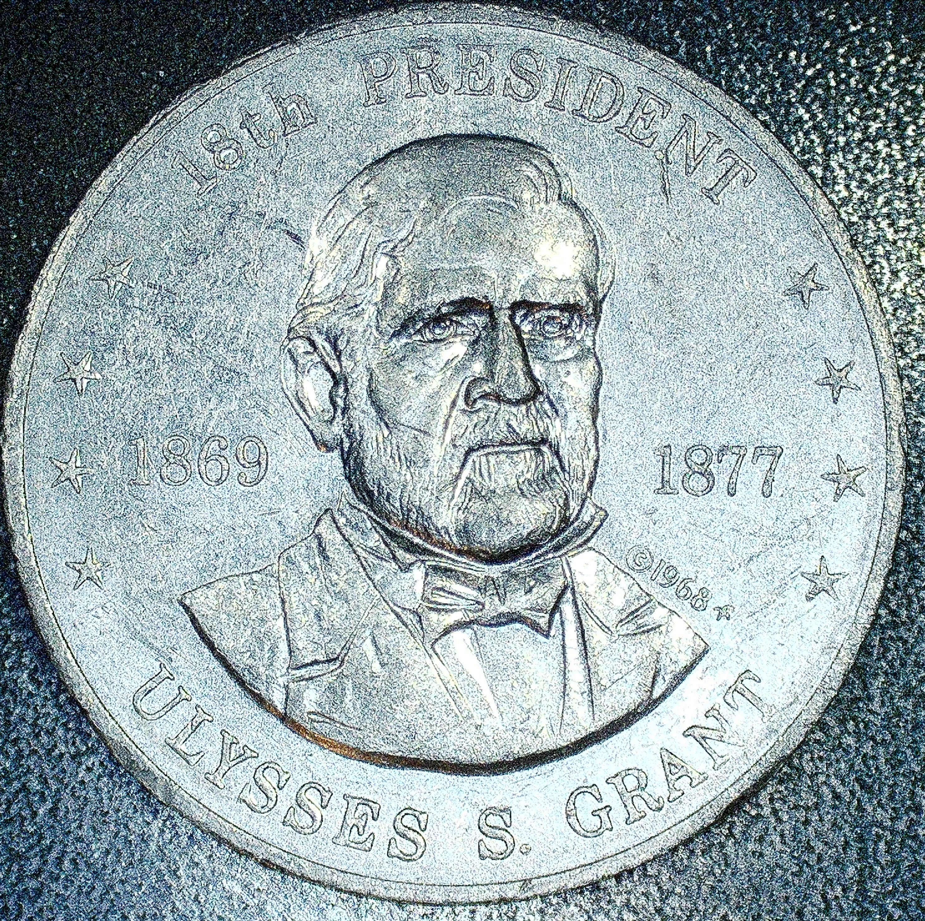 1968 Shell’s Mr. President Coin Game: Ulysses S. Grant - For Sale, Buy ...