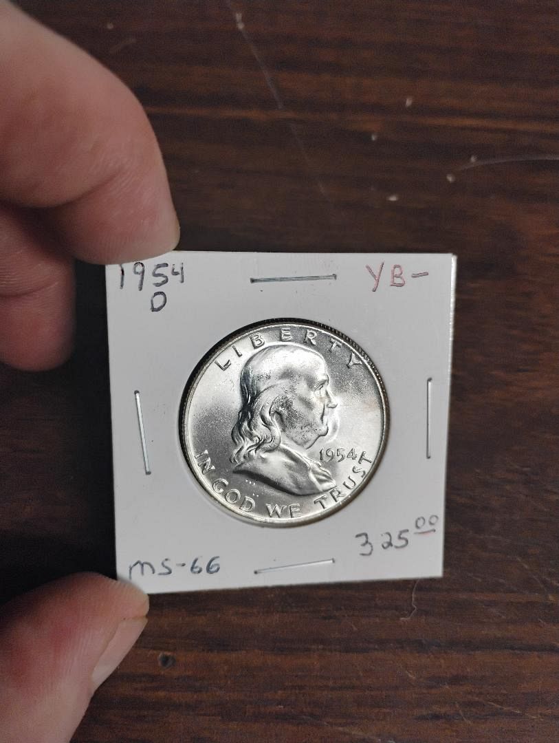 BENJAMIN FRANKLIN HALF DOLLAR MS-66 LOADS OF LUSTER ON THIS COIN ...
