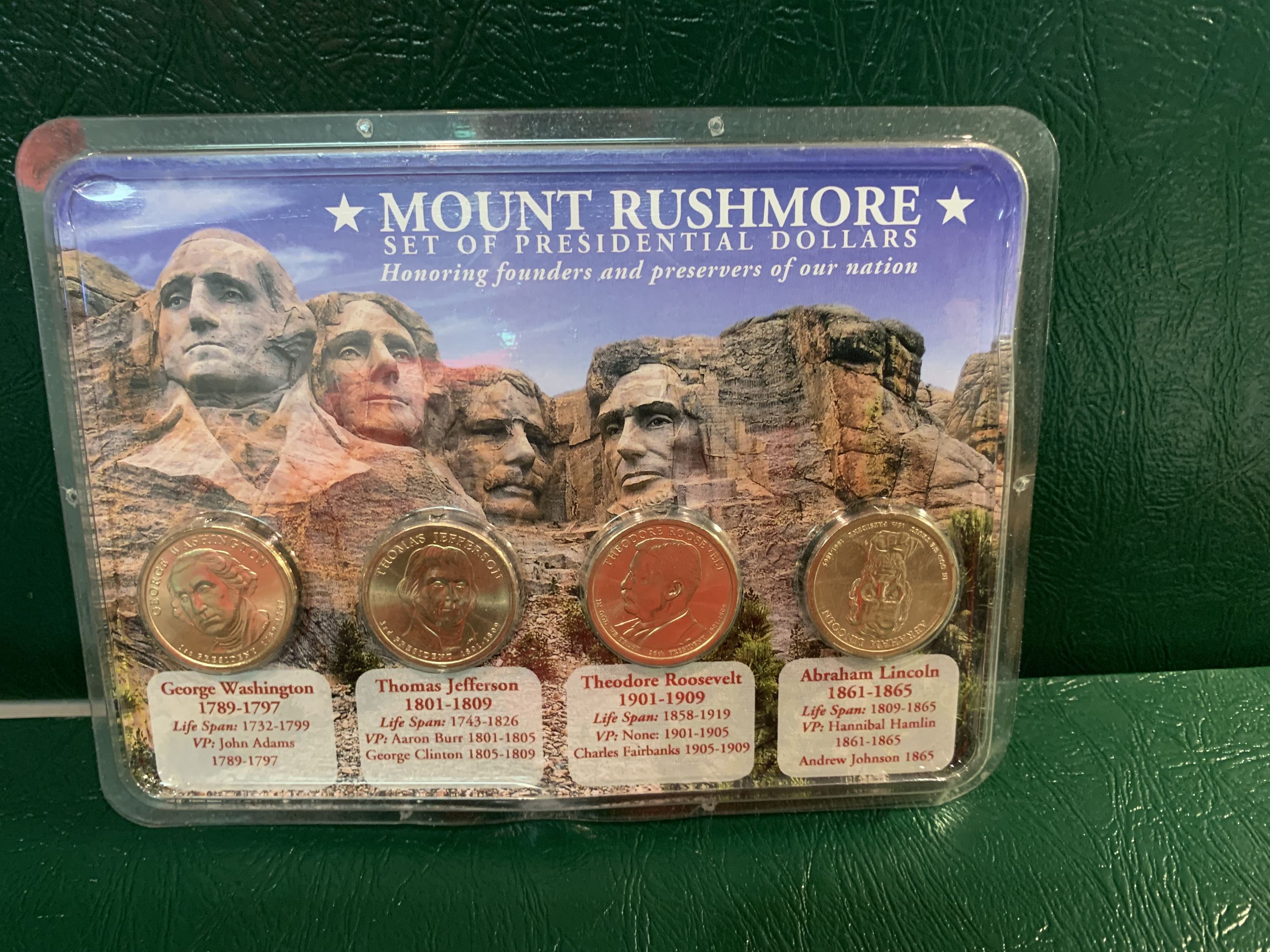 Mount Rushmore Set of the Presidential Dollars - For Sale, Buy Now ...