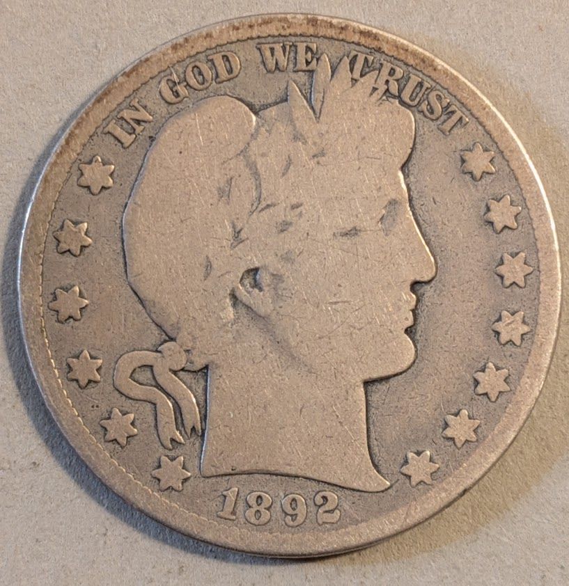 1892-S Barber Half - For Sale, Buy Now Online - Item #943166