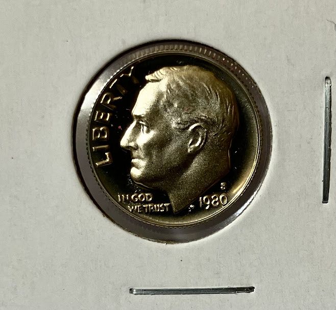1980 S Proof Roosevelt dime - For Sale, Buy Now Online - Item #944216