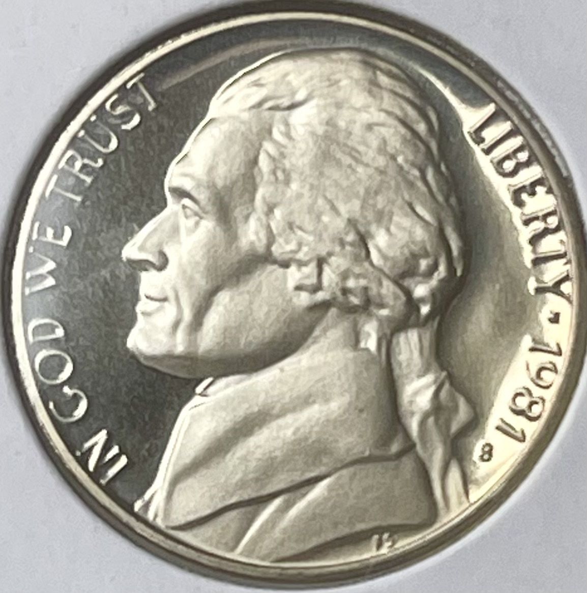 1981-S Type 2 Clear S Jefferson Proof Nickel - For Sale, Buy Now Online ...