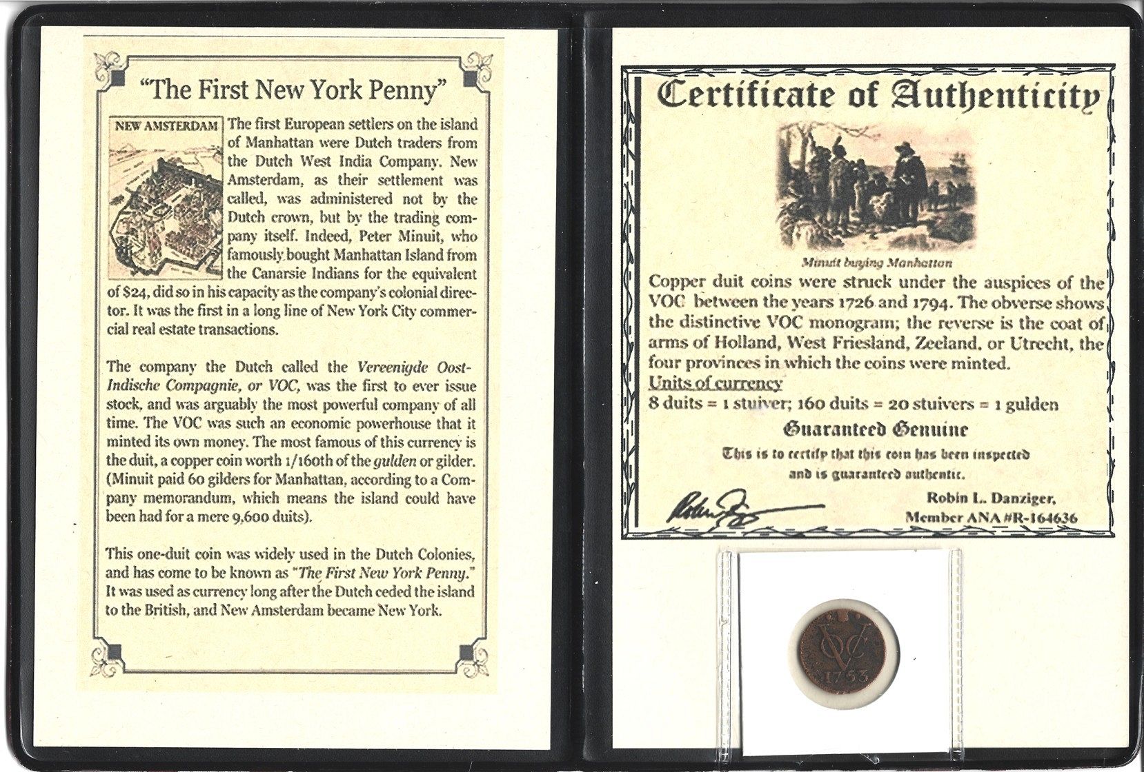 First NY Penny, The VOC or the Dutch East India Company 1726-1794 ...