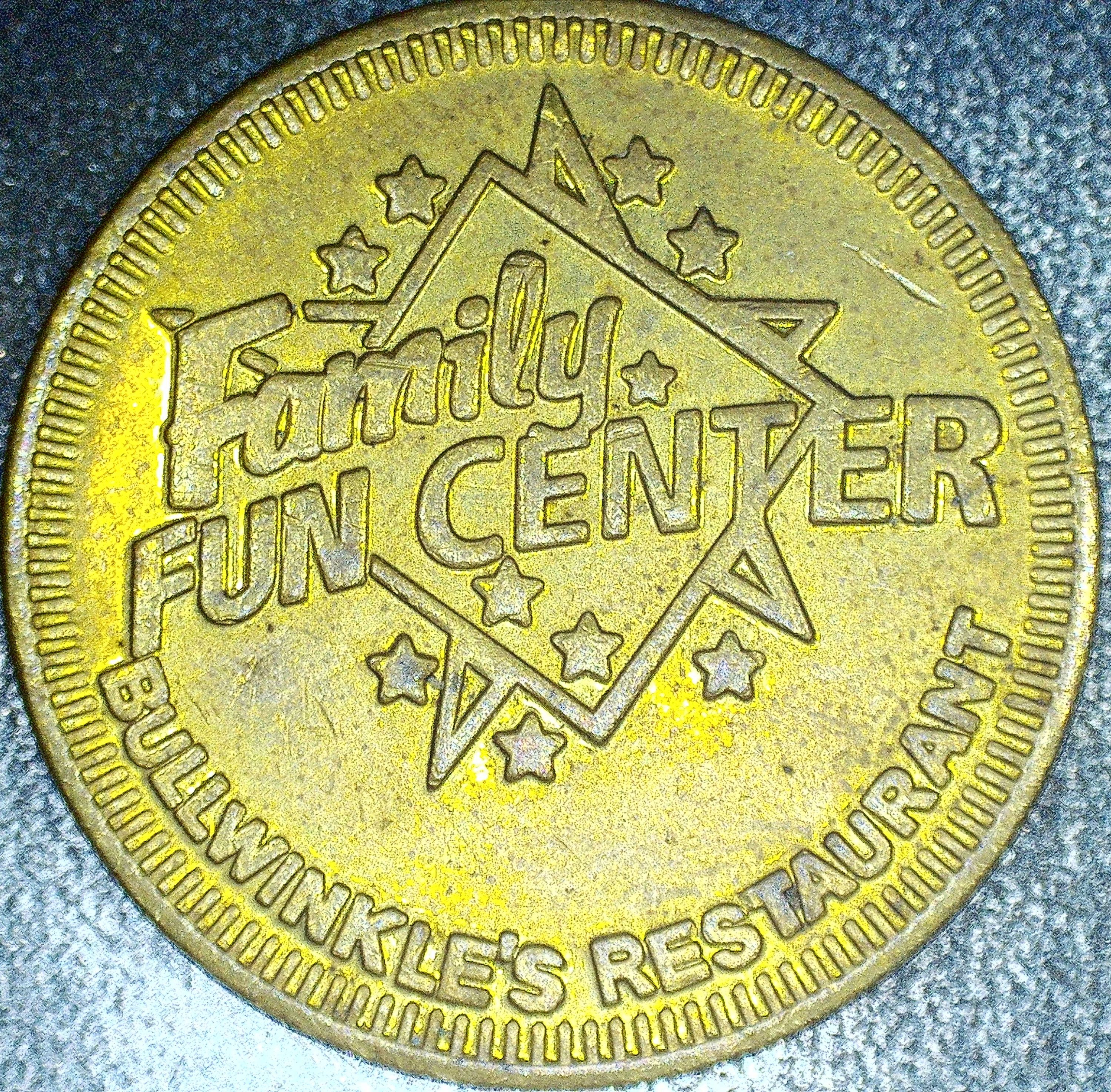 Bullwinkle's Family Fun Center Santa Clara, CA Amusement Token - For ...