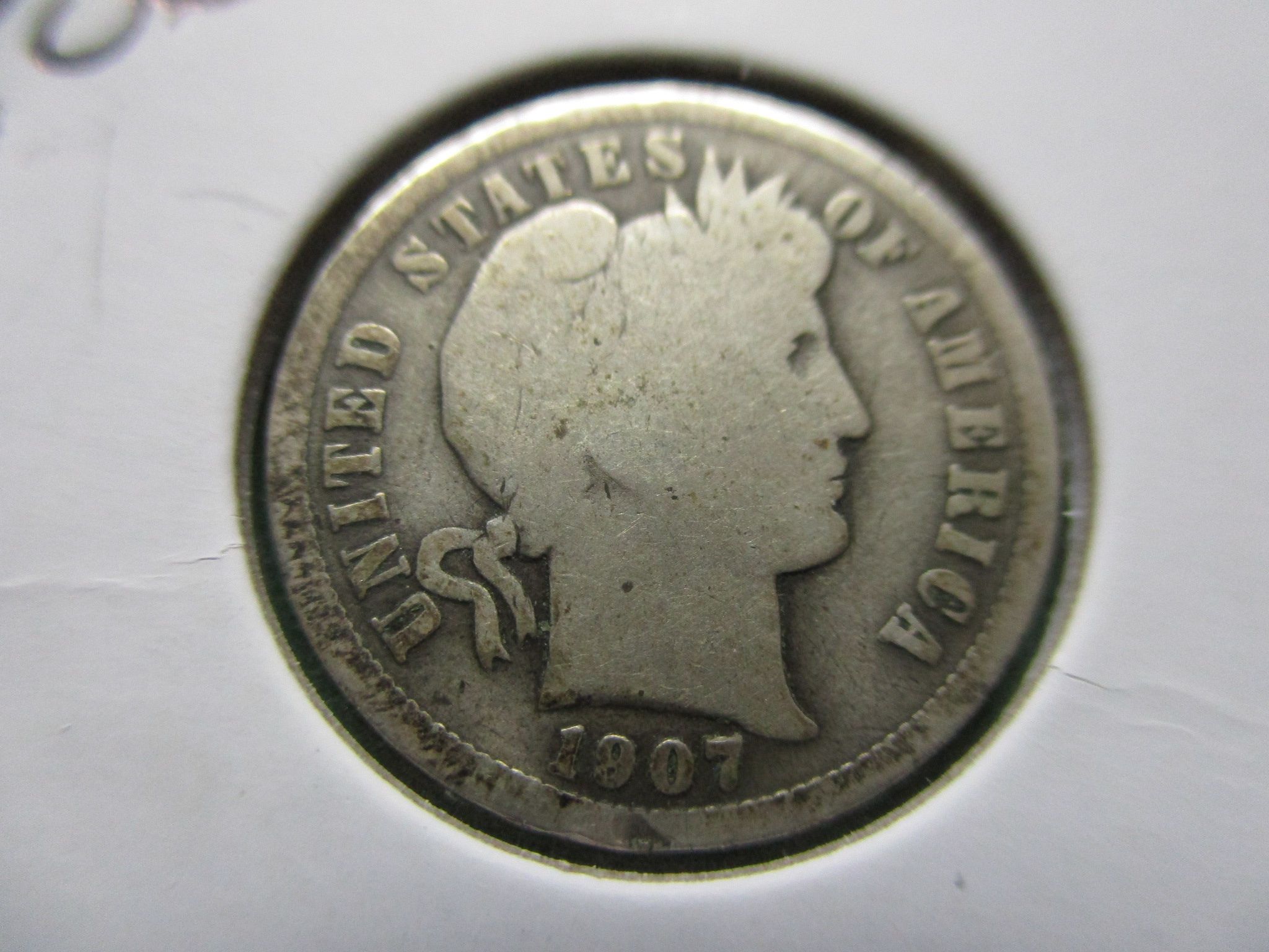 1907 G4 Barber Dime. Item: 10 B07-08. - For Sale, Buy Now Online - Item ...