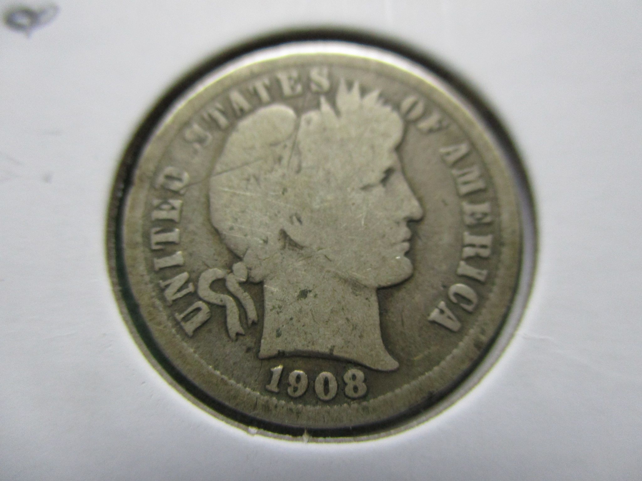 1908-D G6 Barber Dime. Item: 10 B08D-09. - For Sale, Buy Now Online ...