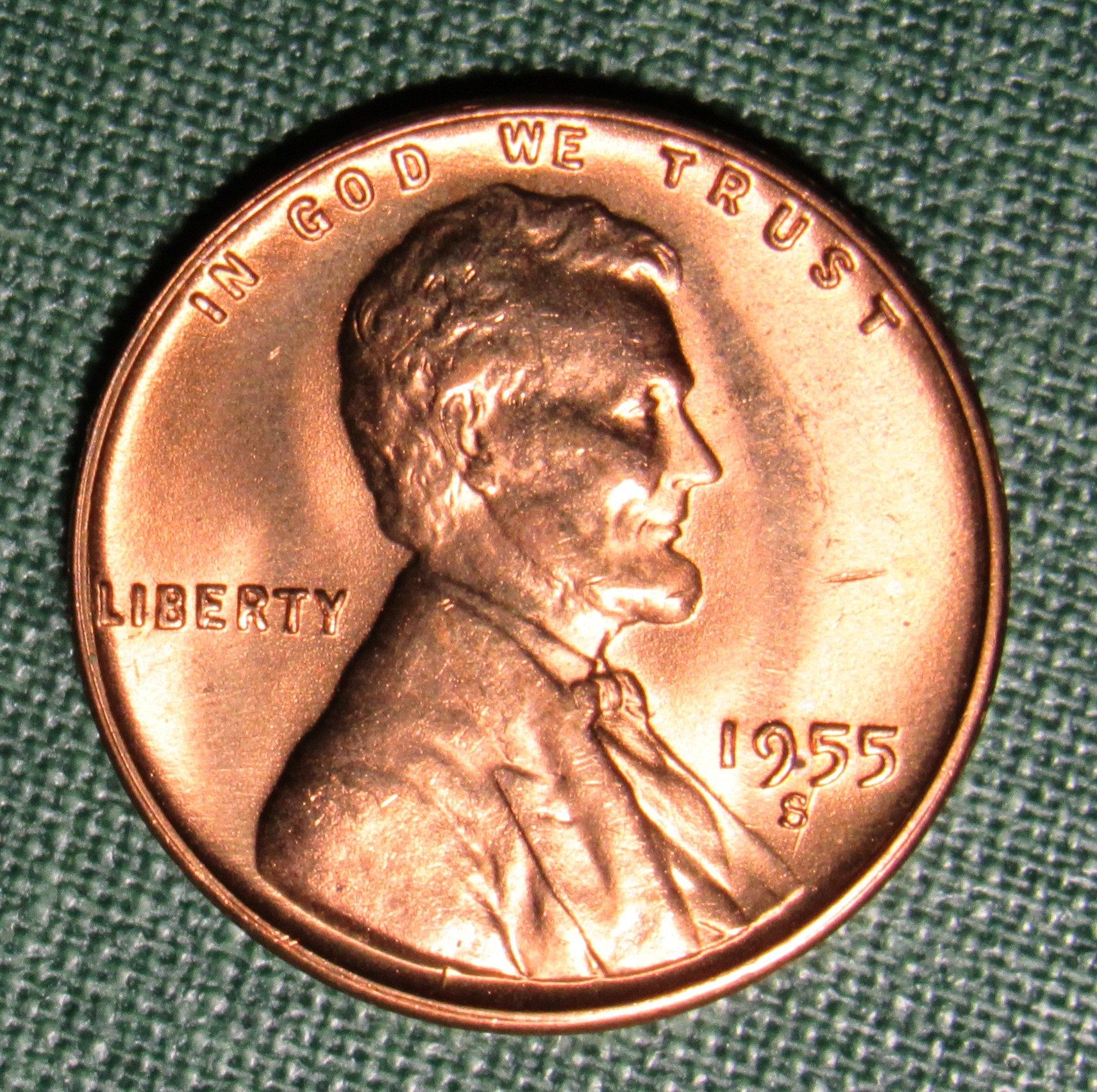 1955 S Wheat Back Lincoln Cent - For Sale, Buy Now Online - Item #947956