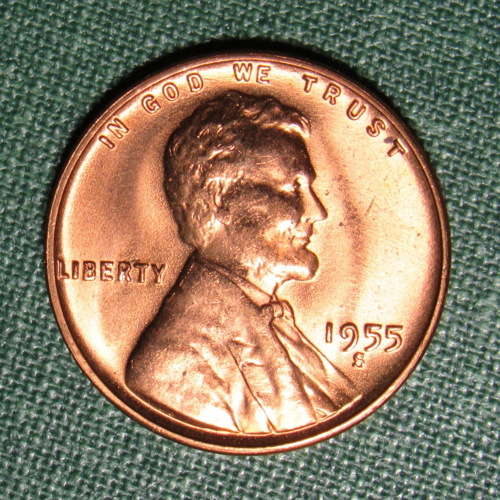 1955 S Wheat Back Lincoln Cent - For Sale, Buy Now Online - Item #947959