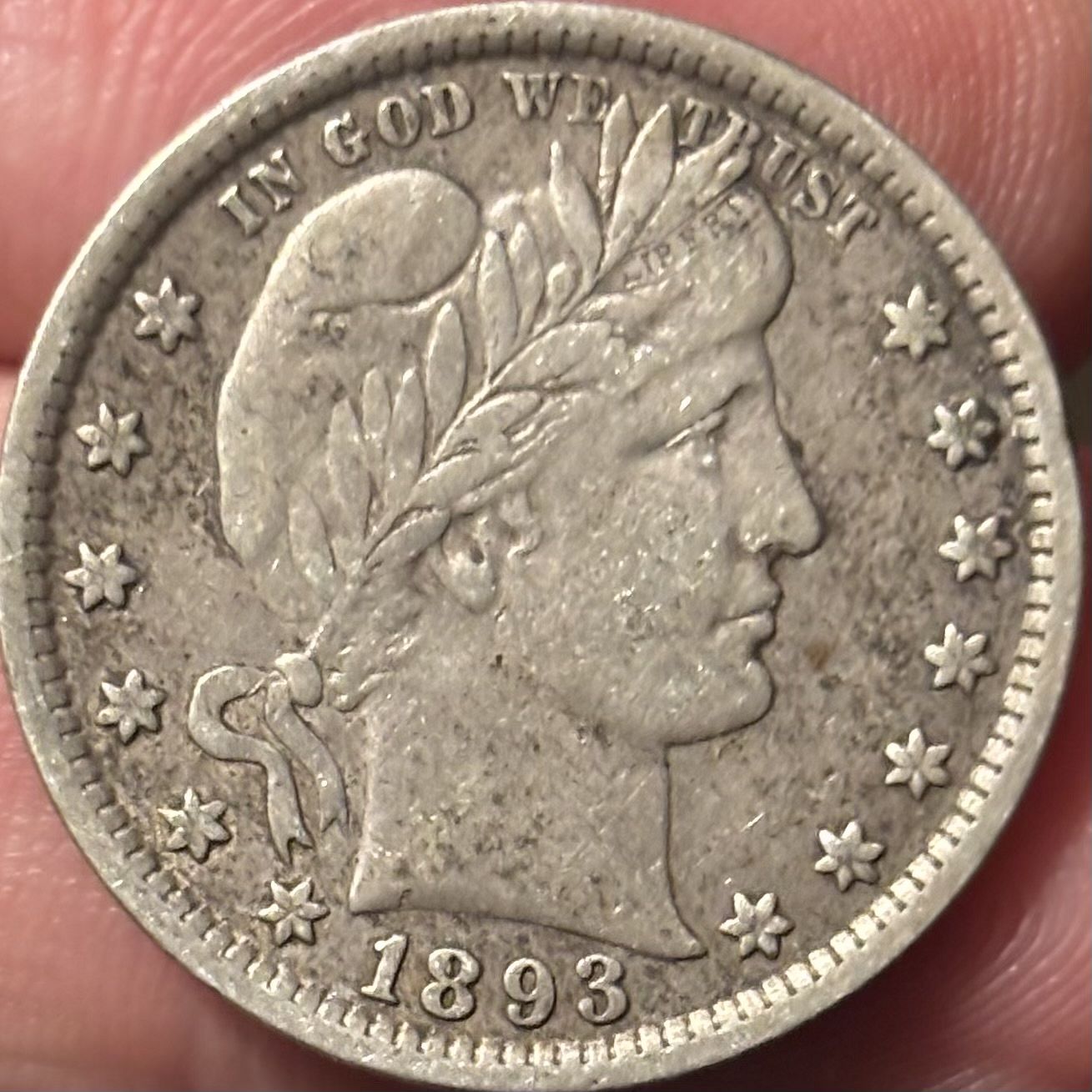 1893 Barber Quarter - For Sale, Buy Now Online - Item #948101