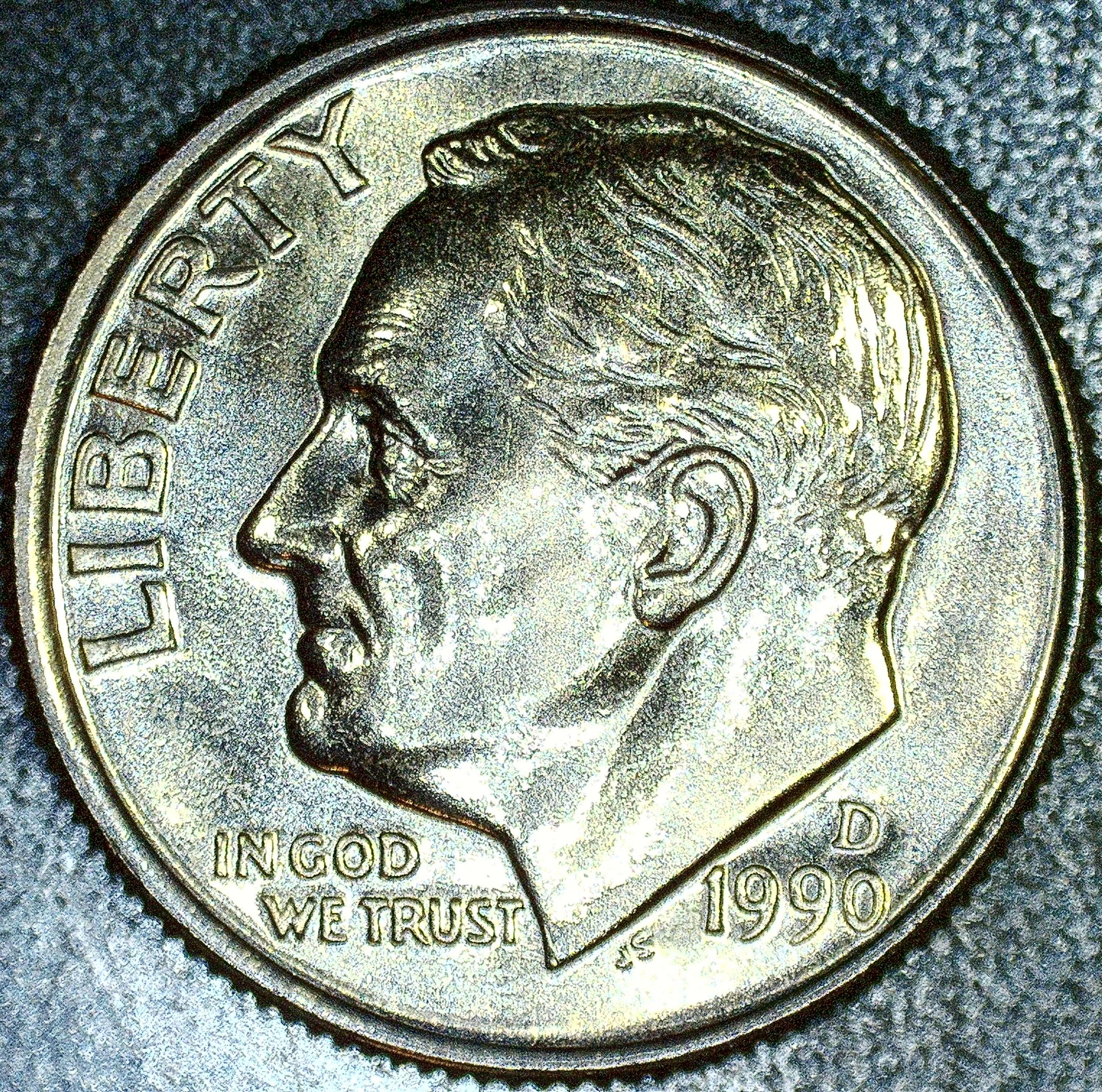1990 D Roosevelt Dime BU or Better - For Sale, Buy Now Online - Item ...