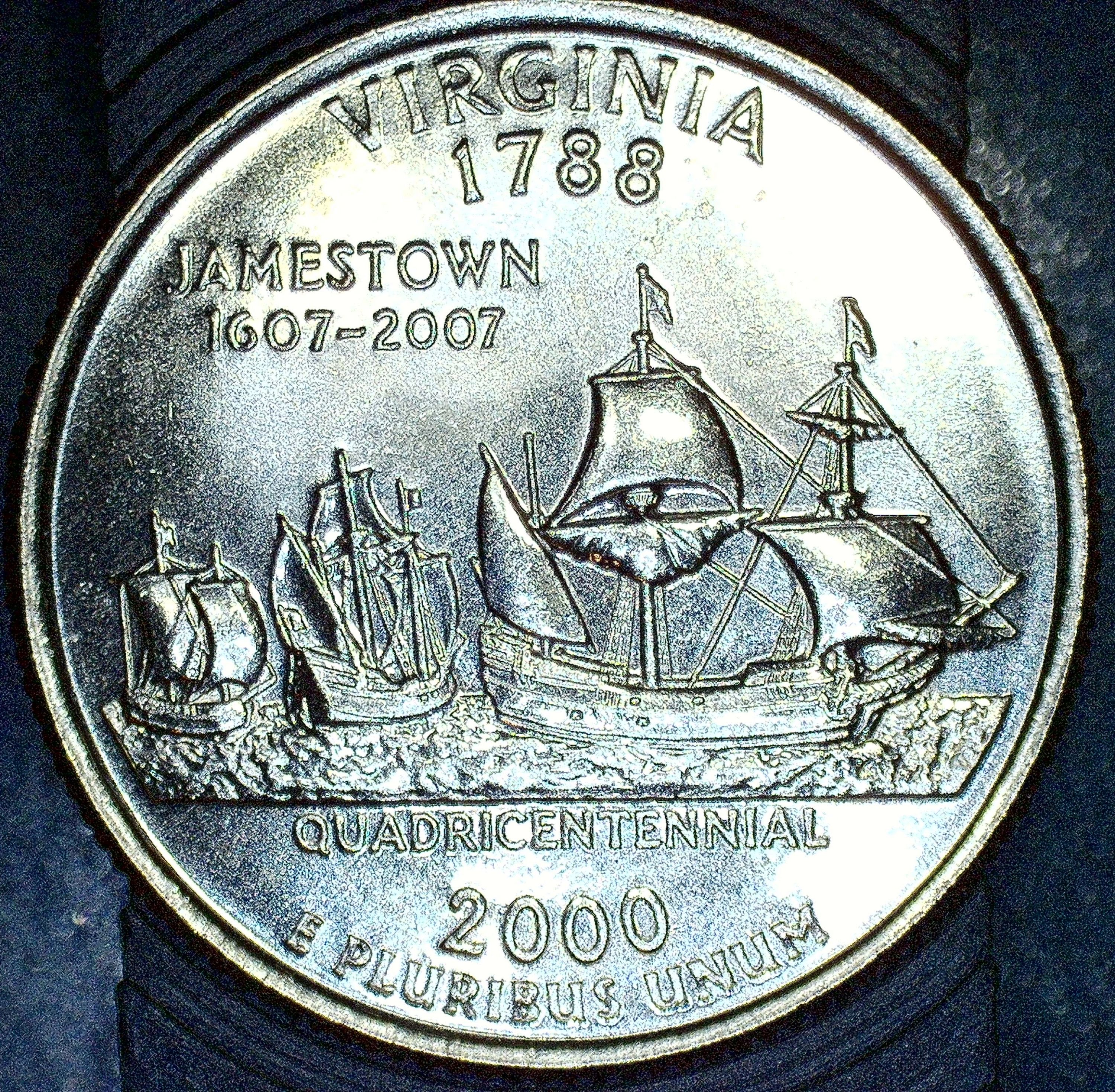 2000 D Virginia 50 States and Territories Quarter BU or Better - For ...
