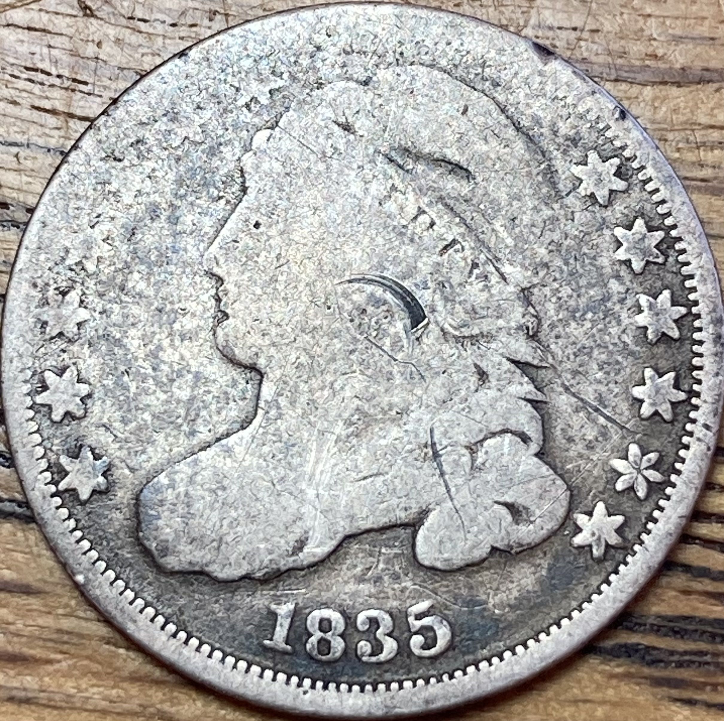 1835 capped bust dime in ALMOST GOOD condition - For Sale, Buy Now ...