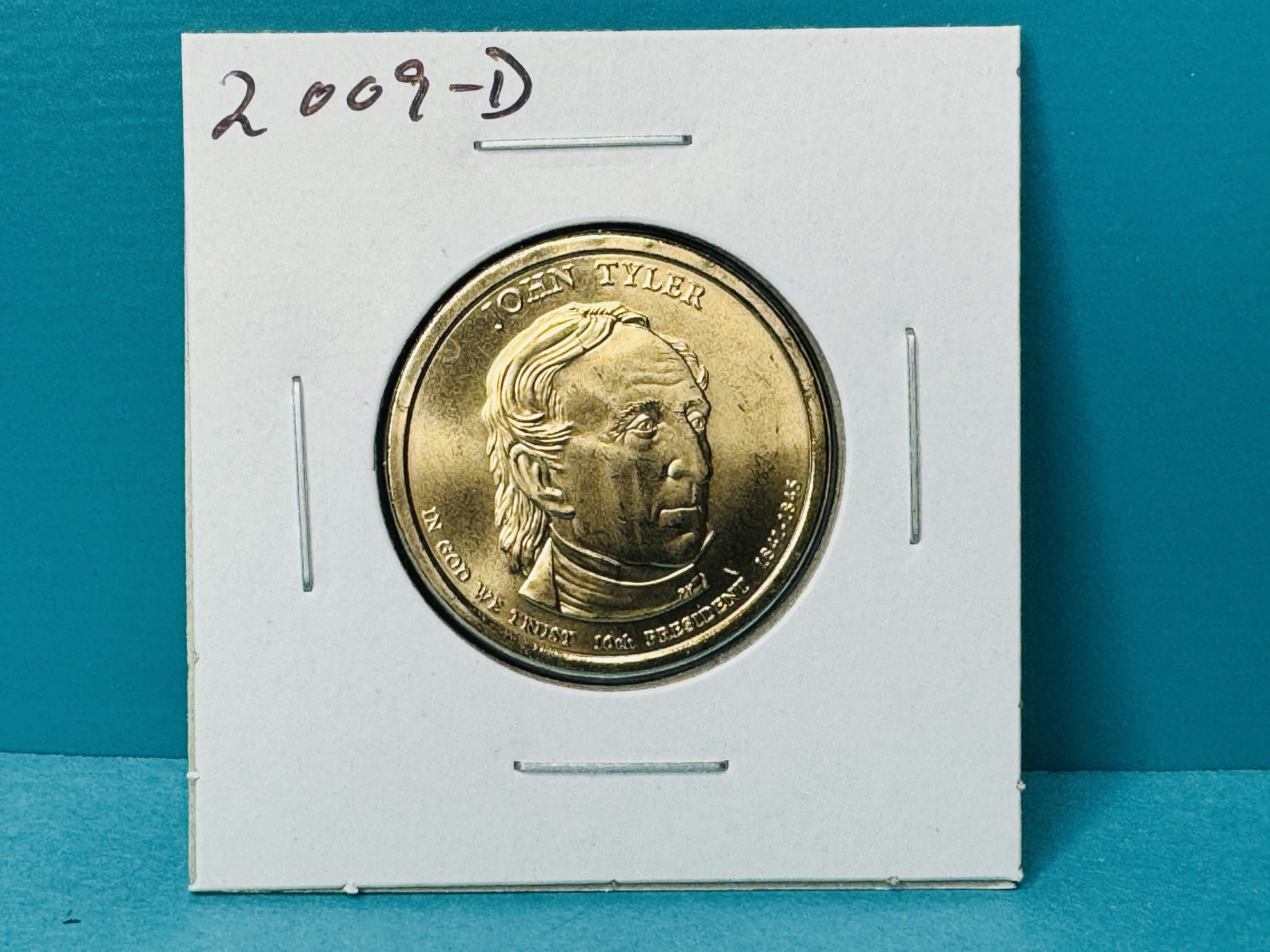 2009-D John Tyler Presidential Dollar - For Sale, Buy Now Online - Item ...