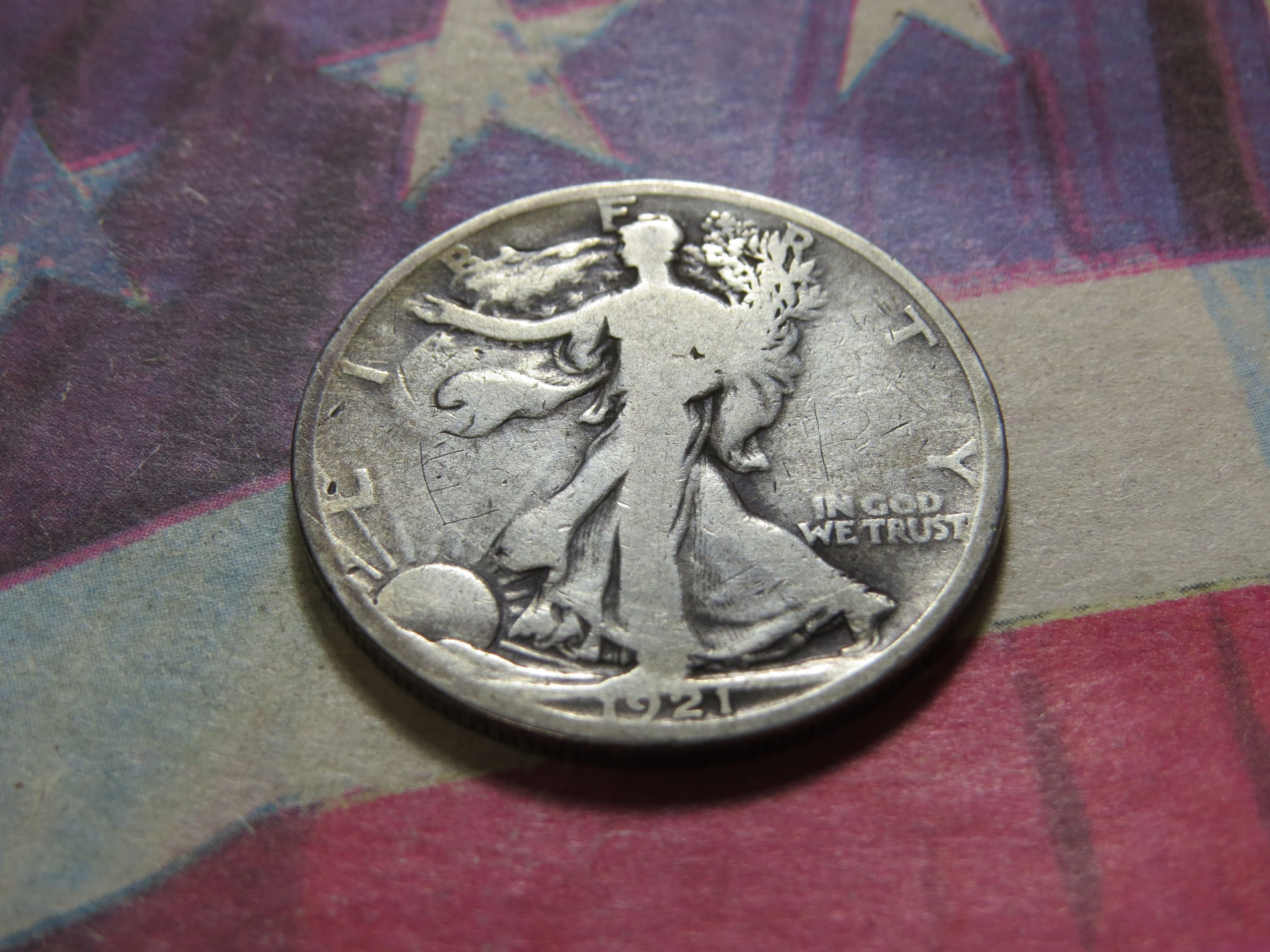 1921-D WALKING LIBERTY HALF DOLLAR ~ RARE KEY DATE ~ LOT J417 - Online ...