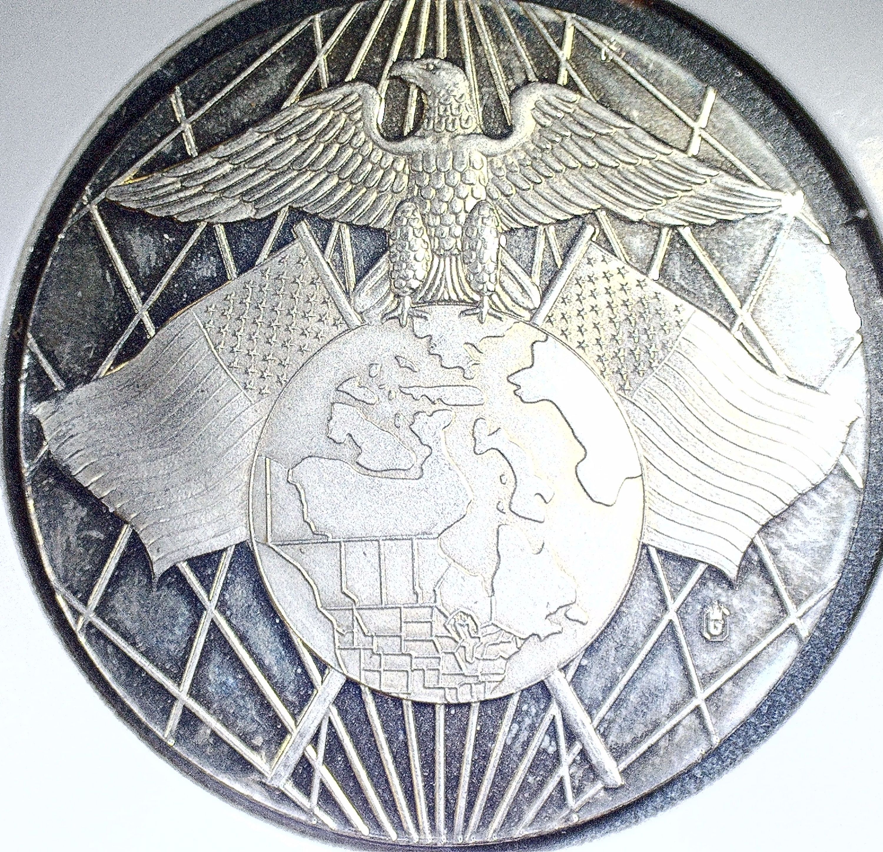 2001 Medal 1928/9 Franklin 100 Dollar Banknote 1 5/8" Diameter - For ...