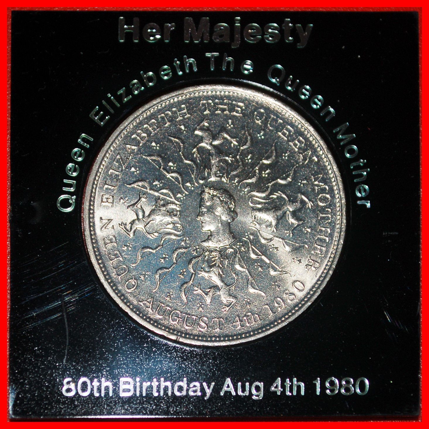 CROWN QUEEN ELIZABETH: GREAT BRITAIN★25 NEW PENCE 1980 UNC! ELIZABETH ...