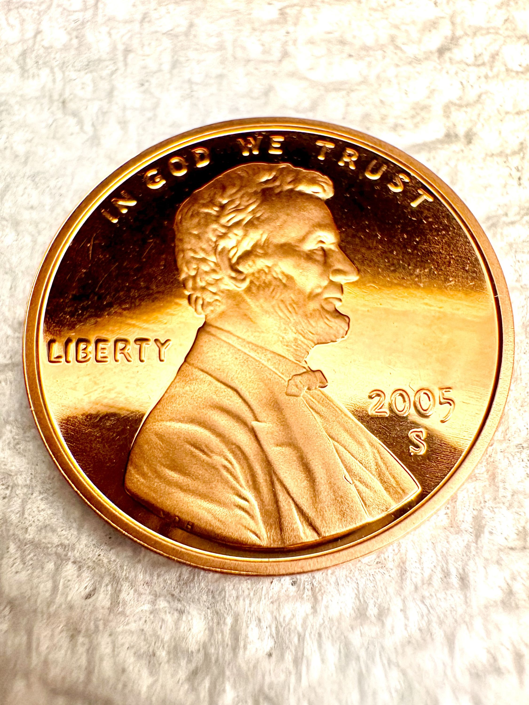 2005-S Lincoln Deep Cameo Proof Memorial Cent From Silver Mint Set ...