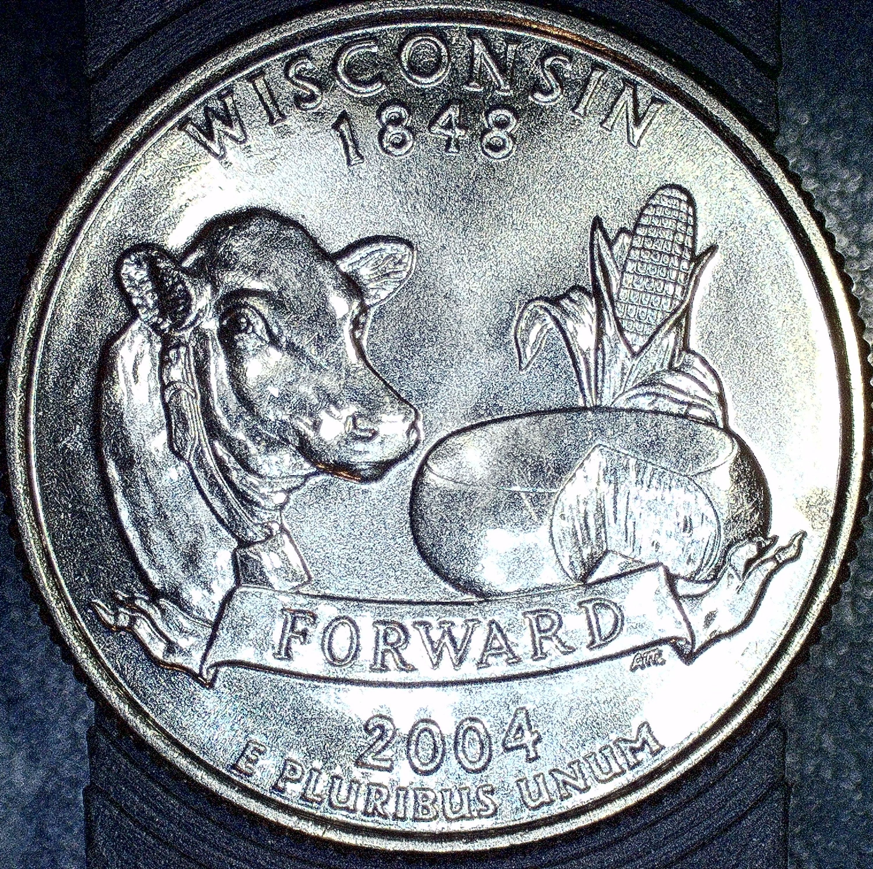 2004 D Wisconsin 50 States and Territories Quarter BU or Better - For ...