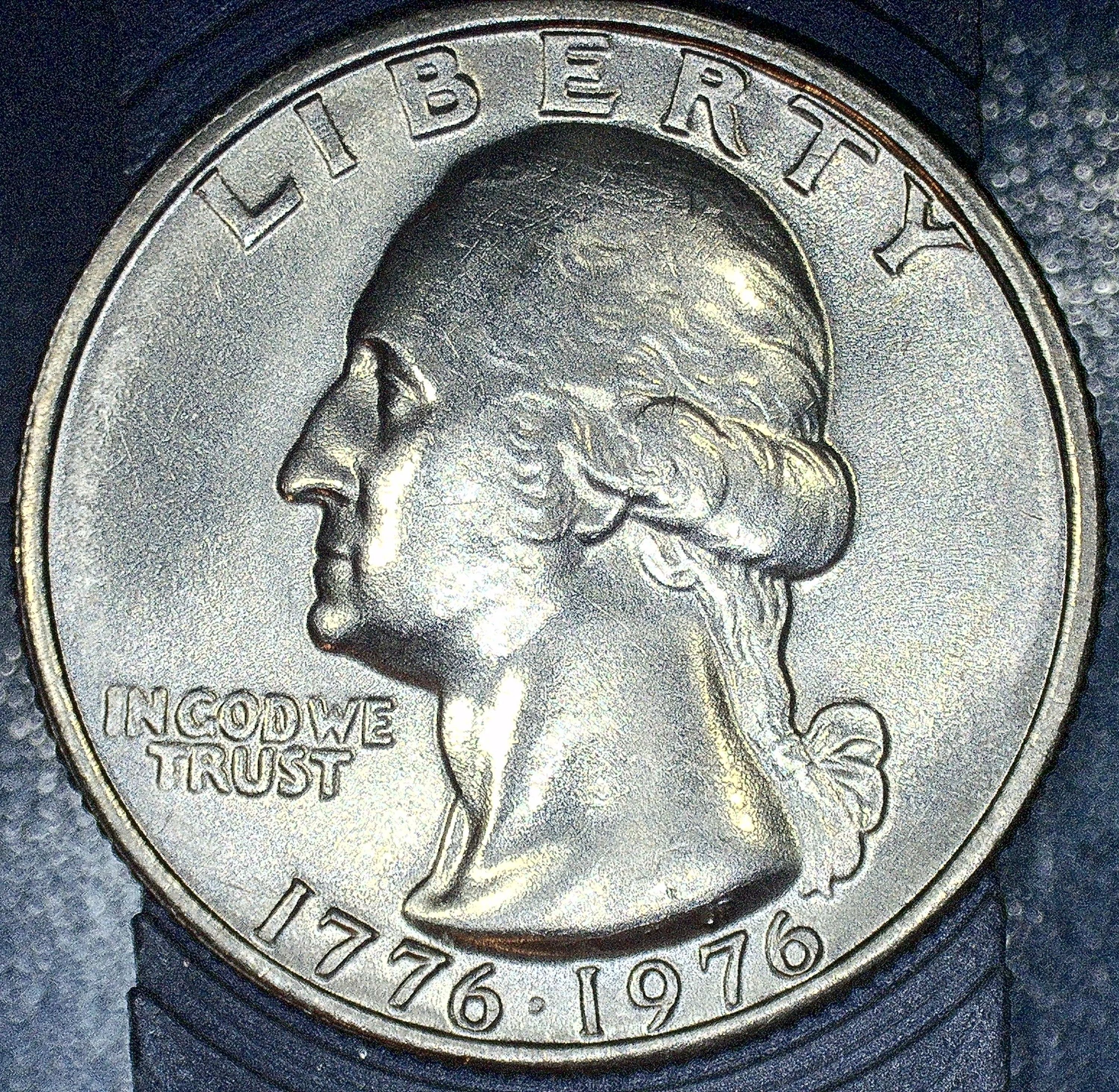 1776 1976 P Bicentennial Washington Quarter BU or Better - For Sale ...