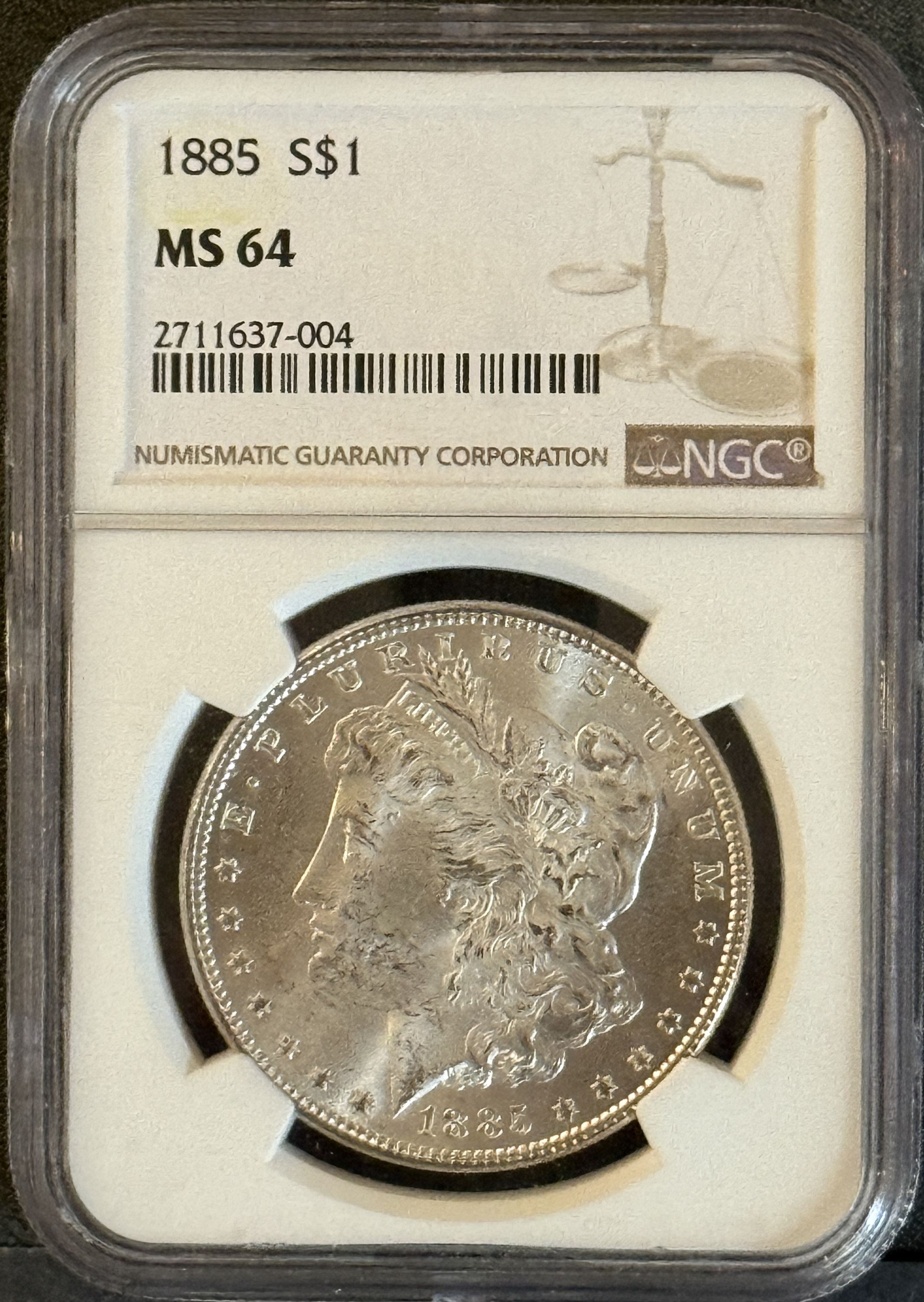 1885 Morgan Silver Dollar, MS64 NGC (11824) - For Sale, Buy Now Online ...