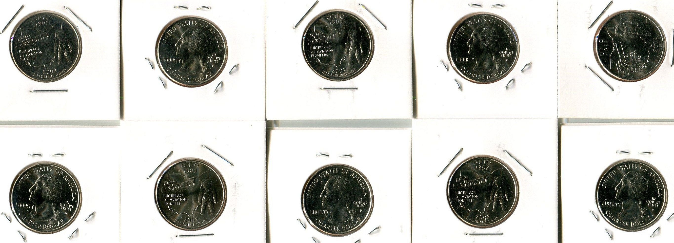 37 - 2002 - P OHIO State Quarters BU - UNC - For Sale, Buy Now Online ...
