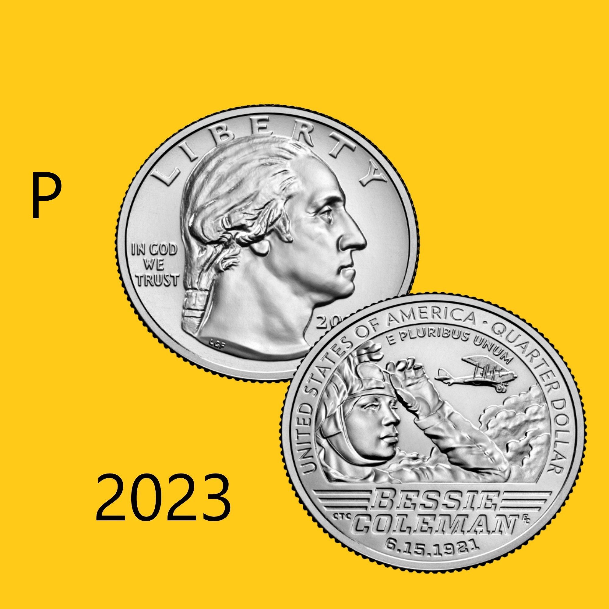 2023 P (1 Coins) American Women Quarters - Bessie Coleman (BU) - For ...