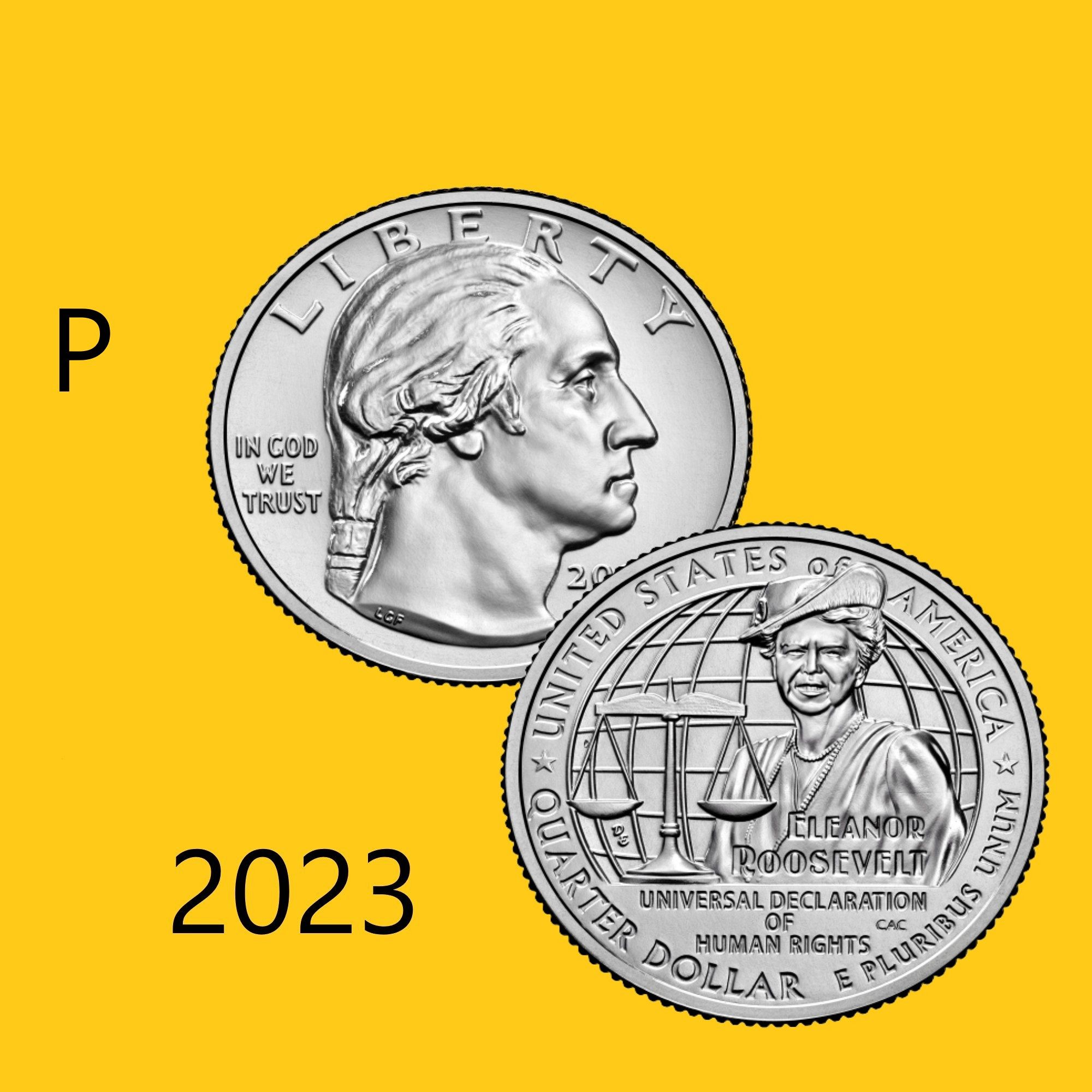 2023 P (1 Coins) American Women Quarters - Eleanor Roosevelt (BU) - For ...