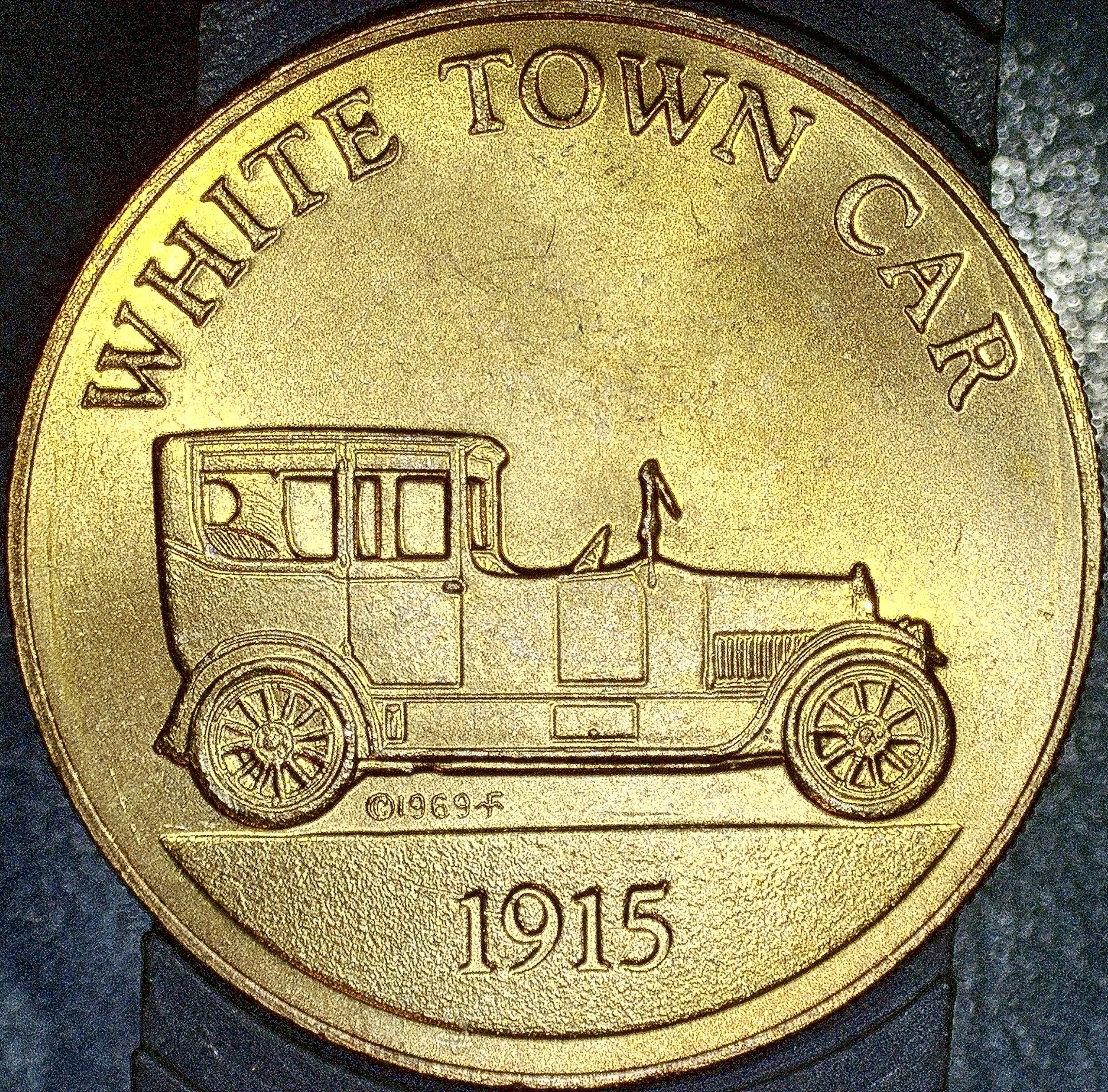 1969 Franklin Mint - Collection of Antique Car Coins - Series 2 White ...