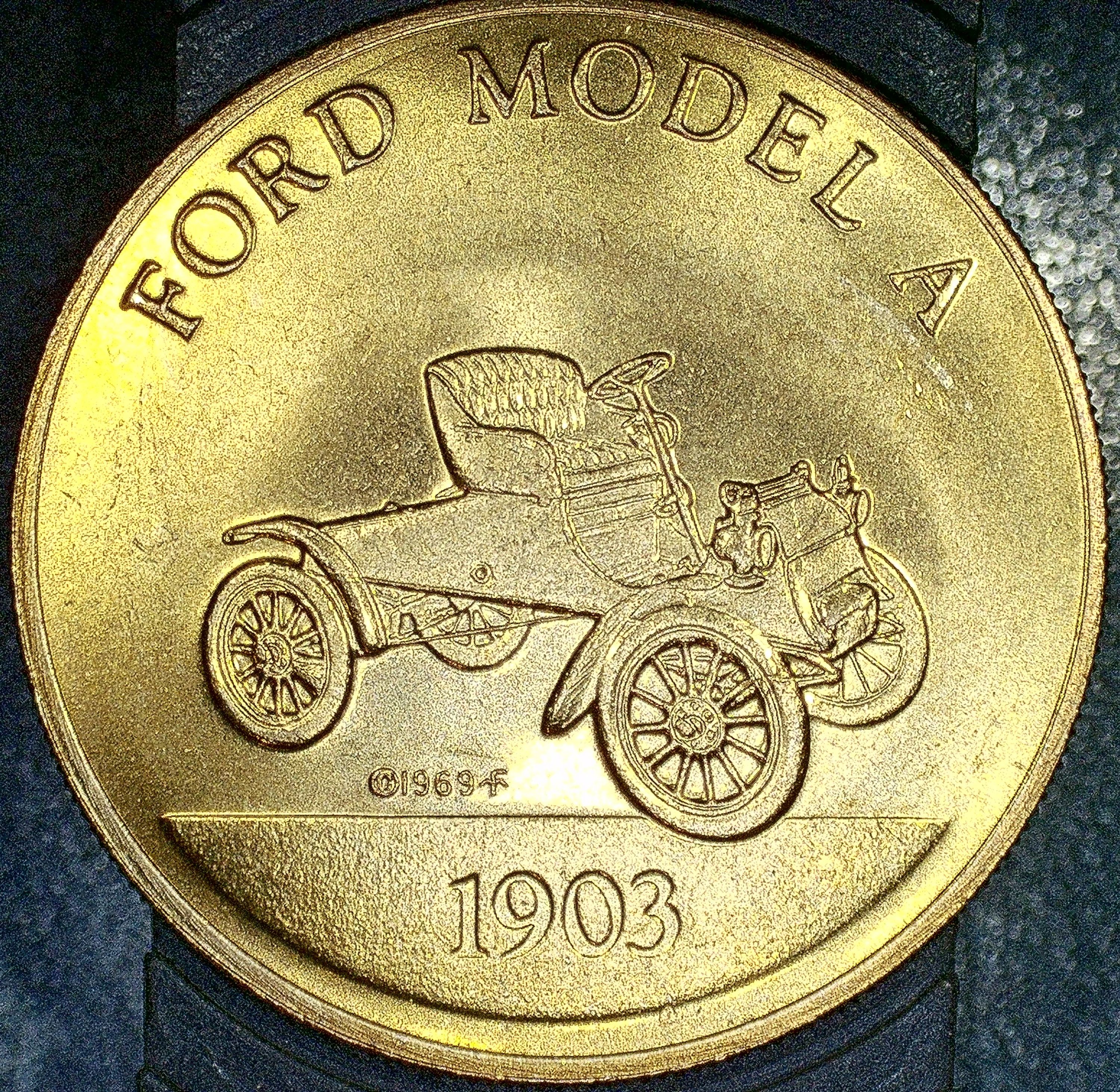 1969 Franklin Mint - Collection of Antique Car Coins - Series 2 Ford ...