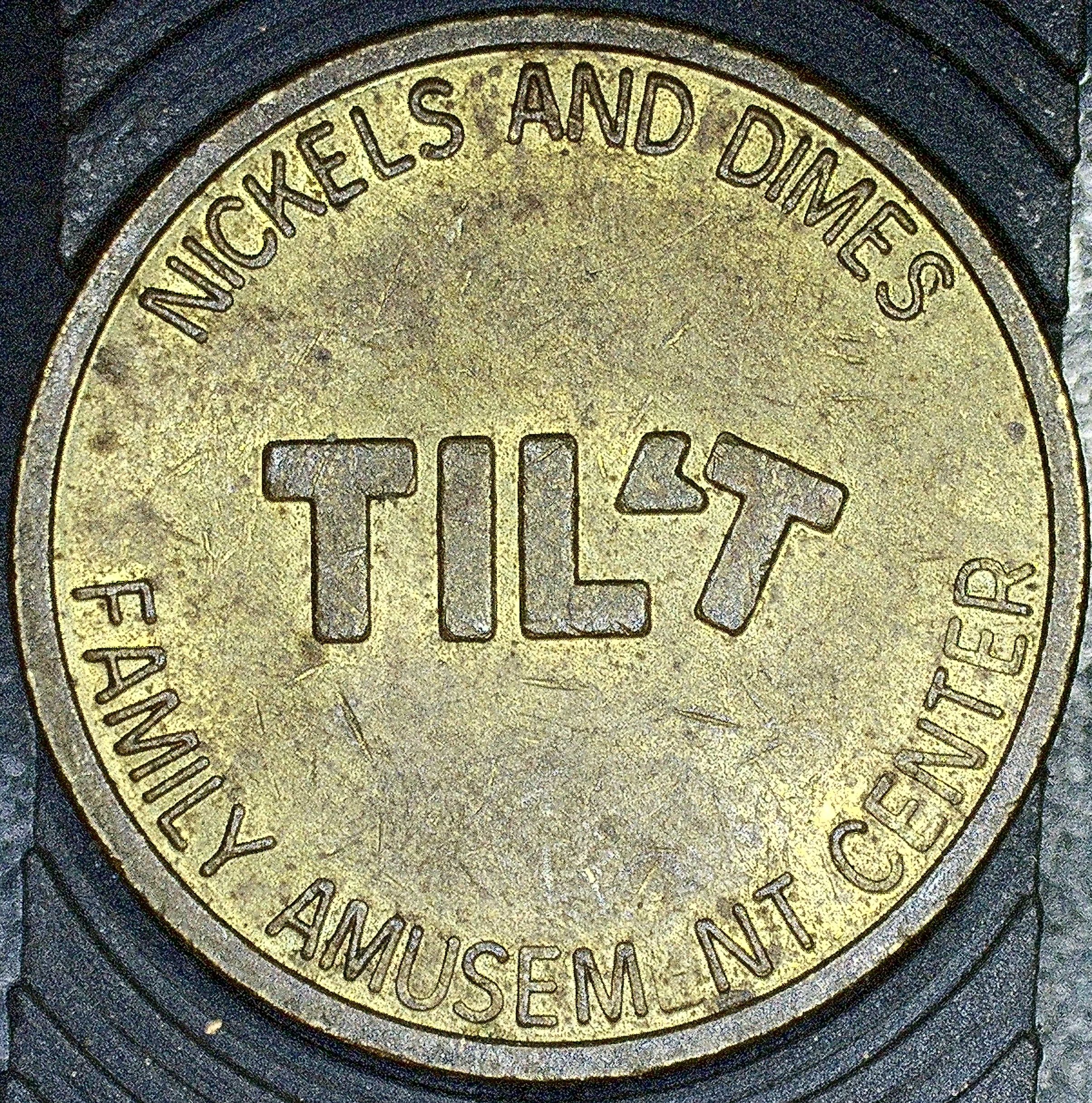Tilt Nickels and Dimes Family Amusement Center 2 Coupons Token 19mm ...