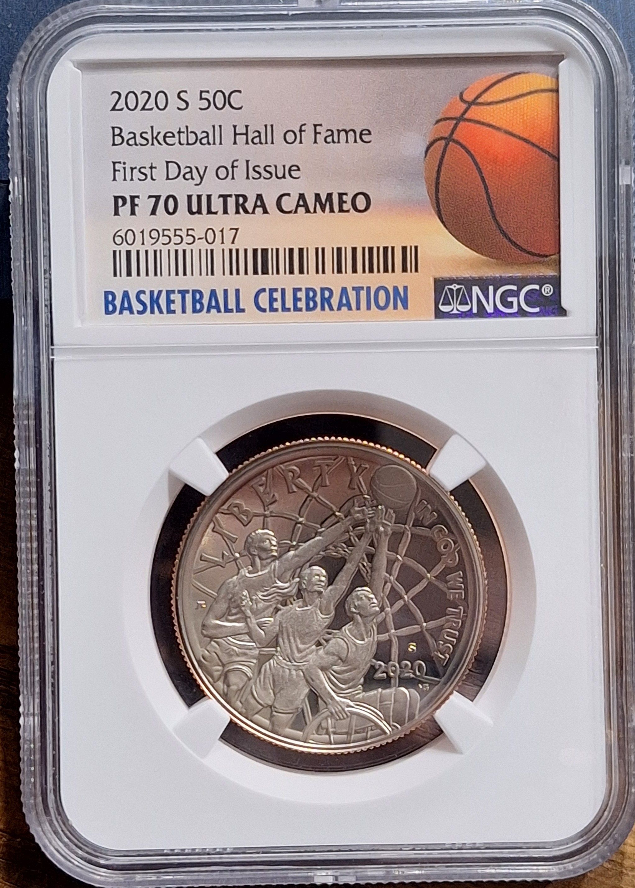 2020-S Basketball Hall of Fame Half Dollar "First Day Issue" - For Sale ...