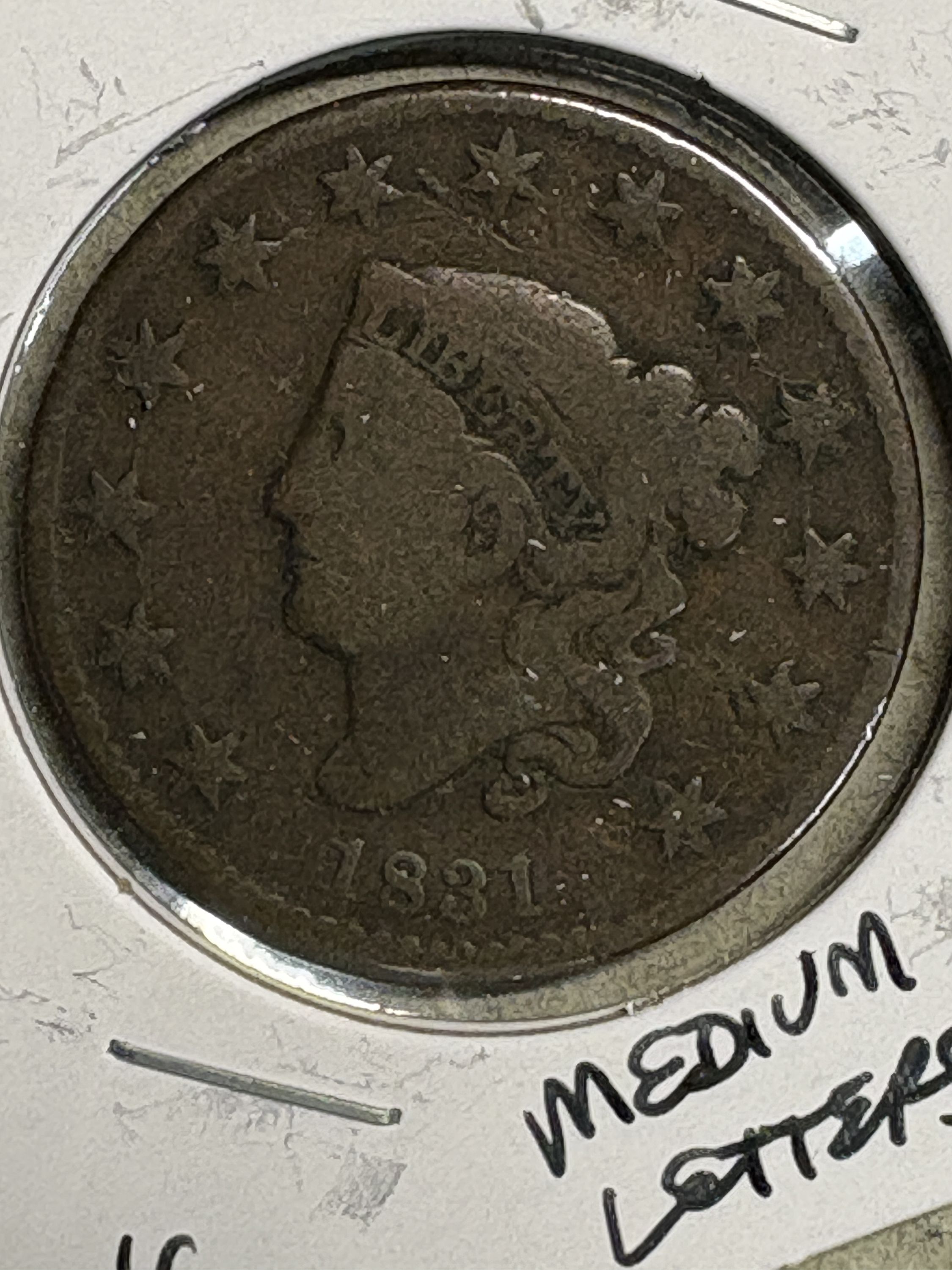 1831 Coronet Head Large Cent VG (#2) - For Sale, Buy Now Online - Item ...
