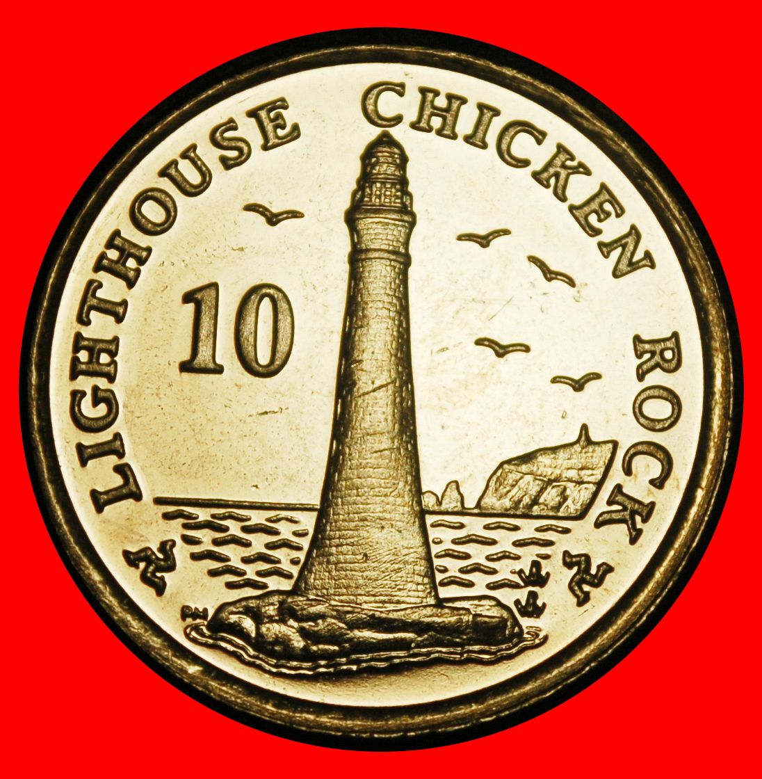 GREAT BRITAIN (2004-2016):ISLE OF MAN★10 PENCE 2006AA TOWER ELIZABETH ...