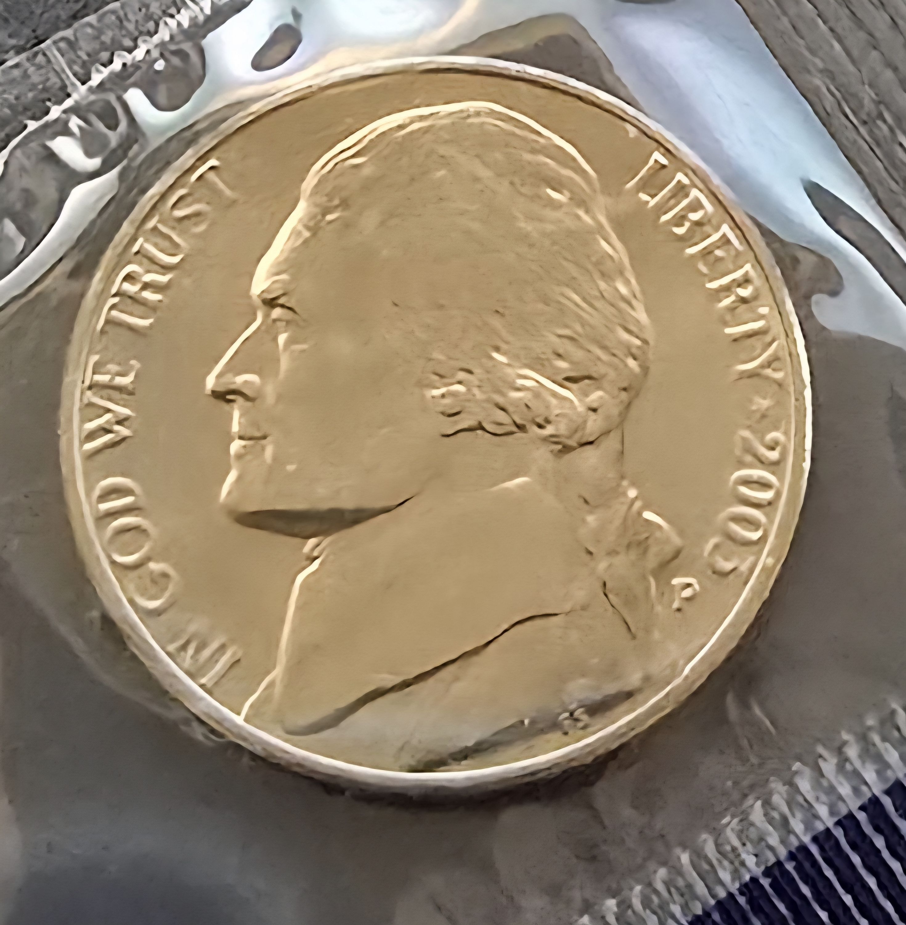2003-P Jefferson Nickel - BU in Original Mint Cello (P16) - For Sale ...