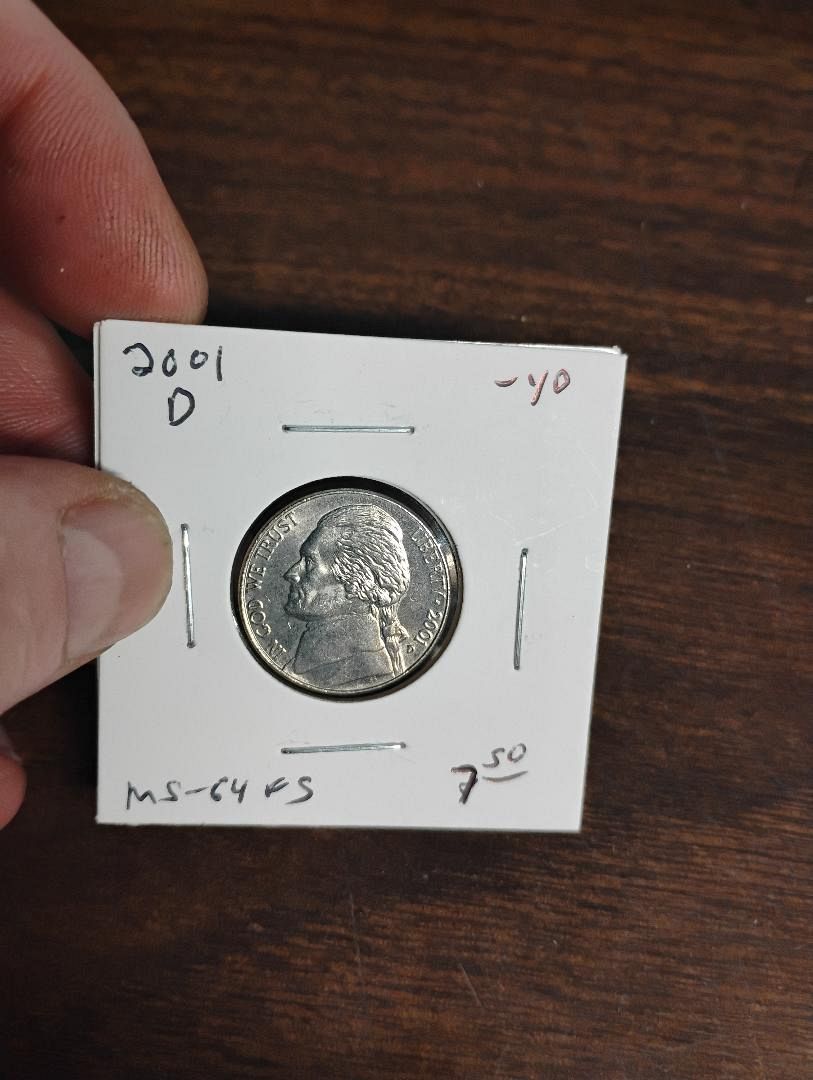 2001-D JEFFERSON NICKEL MS-64 FS - For Sale, Buy Now Online - Item #955566