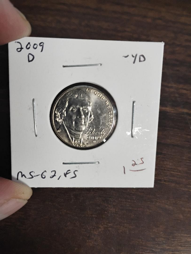 2009-D JEFFERSON NICKEL MS-62 , FULL STEPS - For Sale, Buy Now Online ...