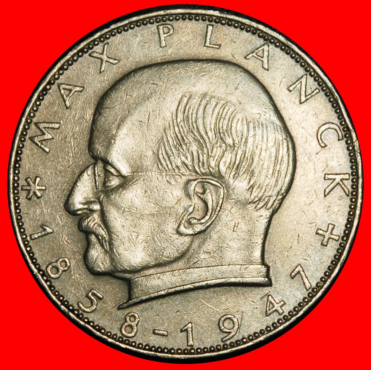 NOBEL PRIZE LAUREATE 1918: GERMANY★2 MARKS 1962G MAX PLANCK (1858-1947 ...