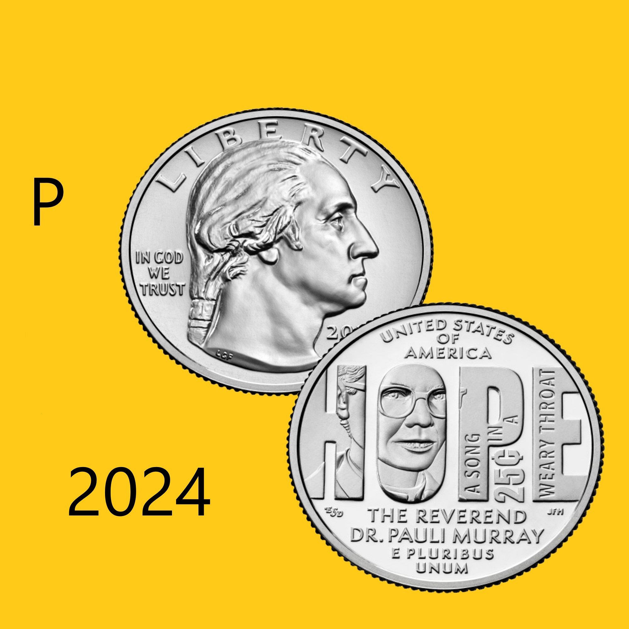 2024 P (1 Coins) American Women Quarters - Pauli Murray (BU) - For Sale ...