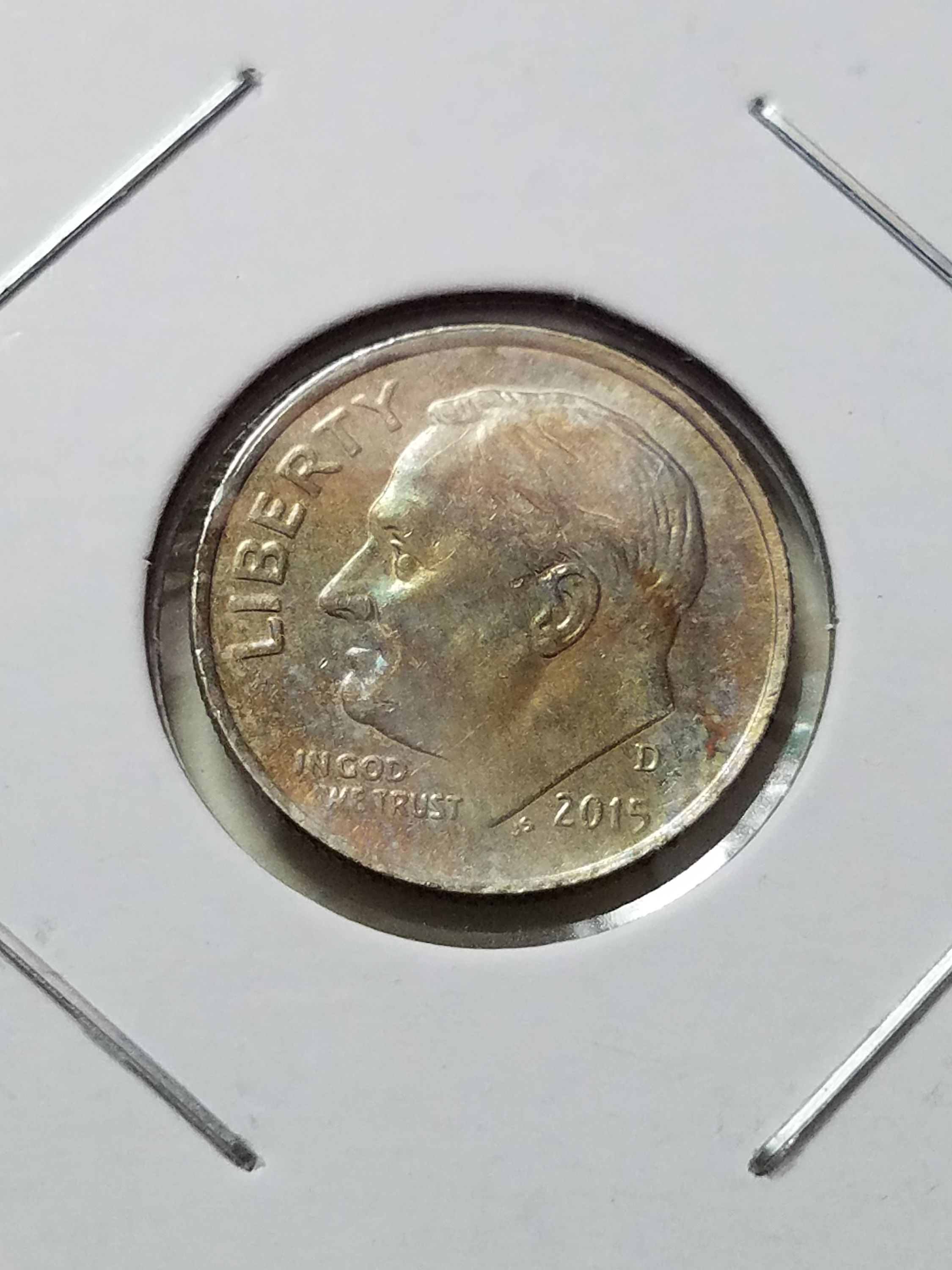 2015 P Roosevelt Dime Toned - For Sale, Buy Now Online - Item #957121