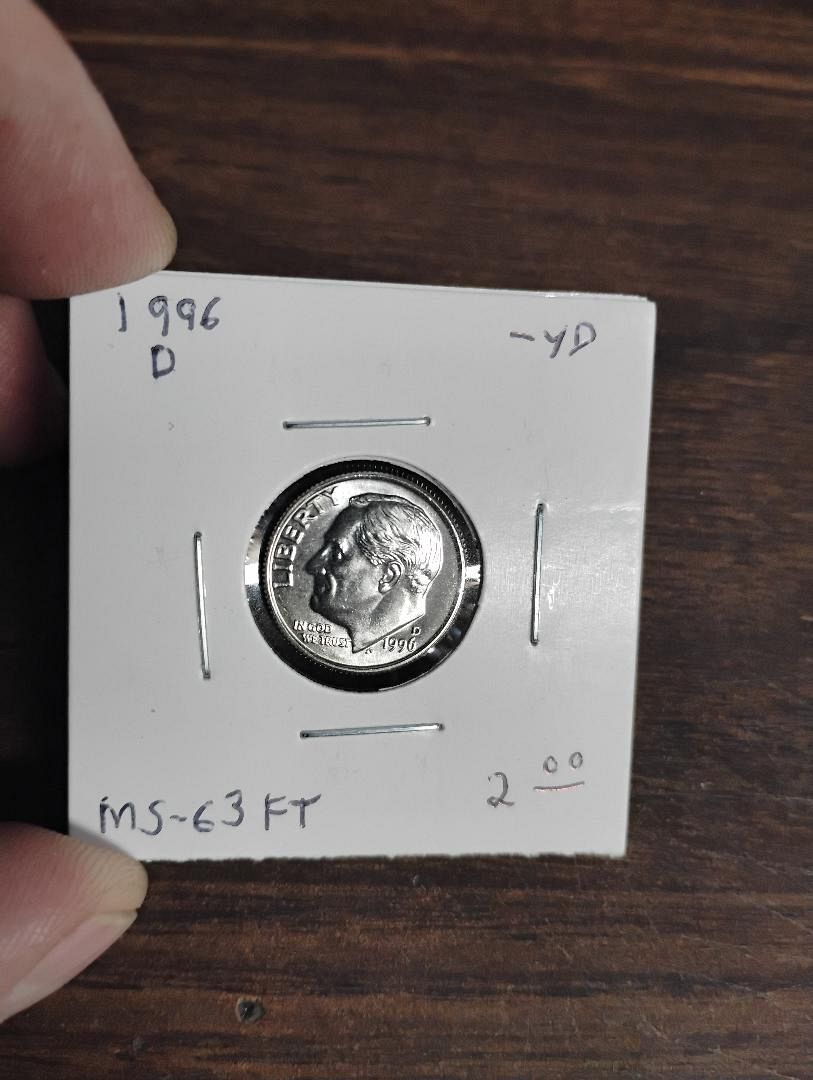 1996-D ROOSEVELT DIME MS-63 FULL TORCH - For Sale, Buy Now Online ...