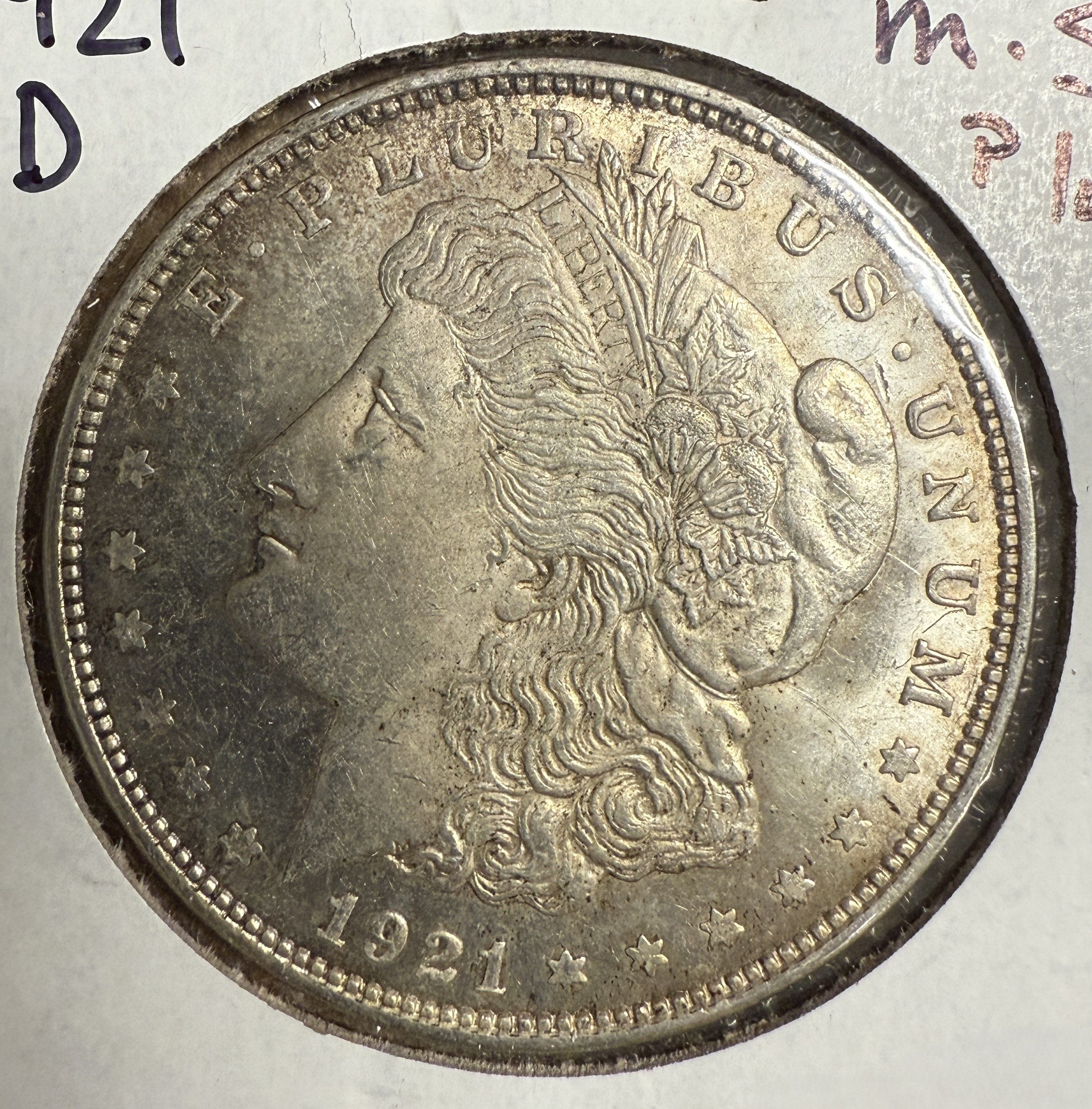 1921-D Morgan Silver Dollar, MS60+PL (12249) - For Sale, Buy Now Online ...
