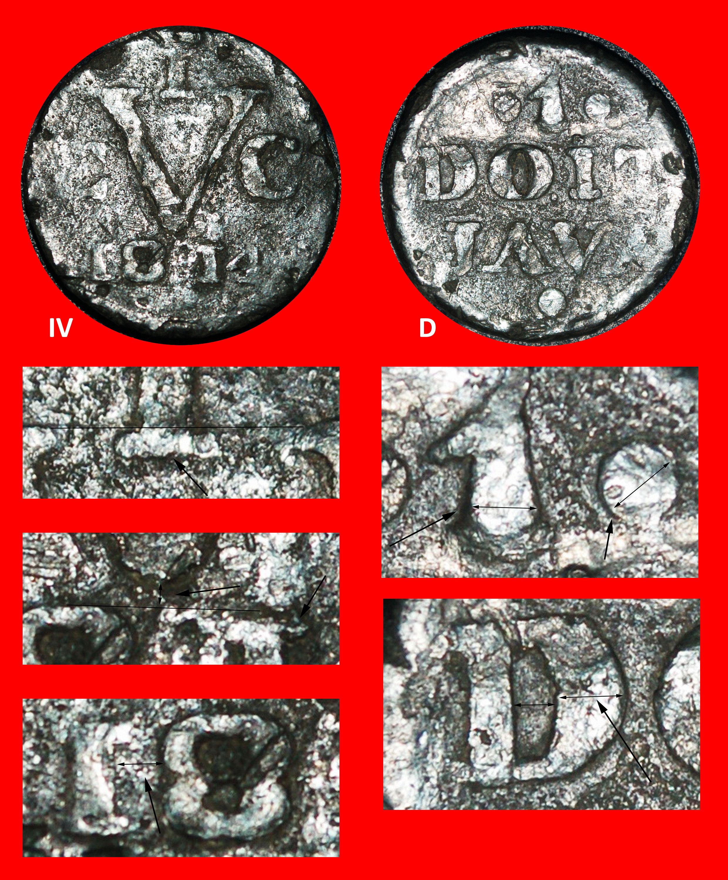 GREAT BRITAIN 1813-1814: JAVA INDONESIA NETHERLANDS EAST INDIES★DUIT ...