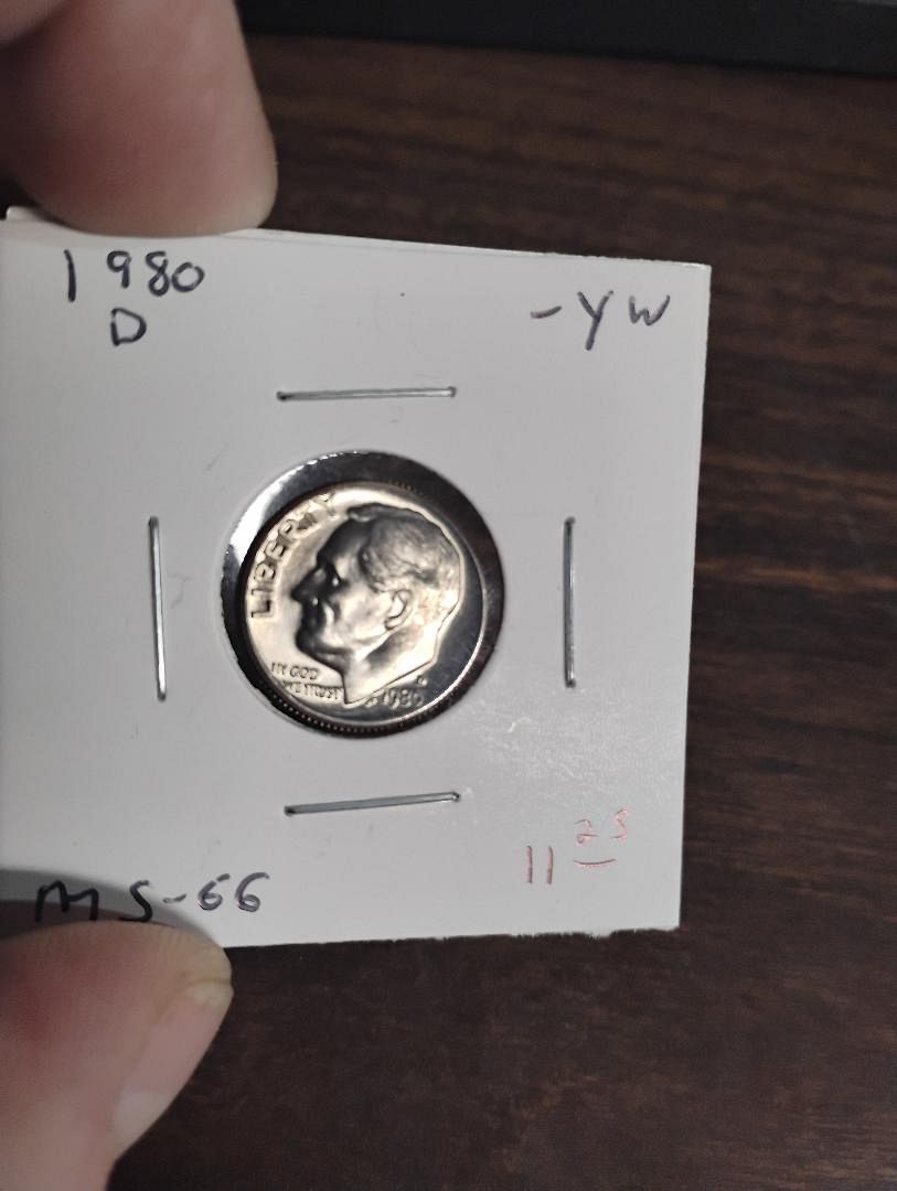 1980-D ROOSEVELT DIME MS-66 - For Sale, Buy Now Online - Item #958152