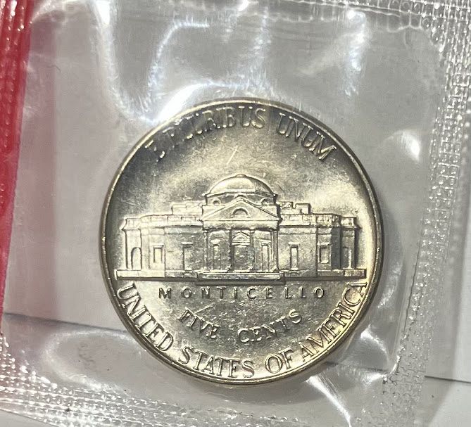 1981 D Jefferson nickel in orig US Mint cello - For Sale, Buy Now ...