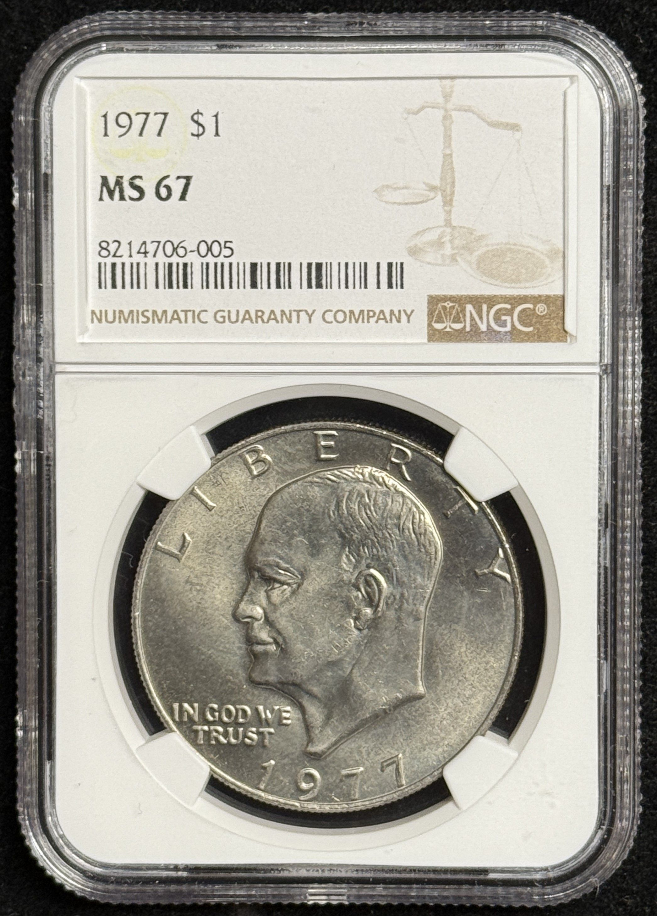 1977 Eisenhower Dollar, MS67 NGC. (12285) - For Sale, Buy Now Online ...