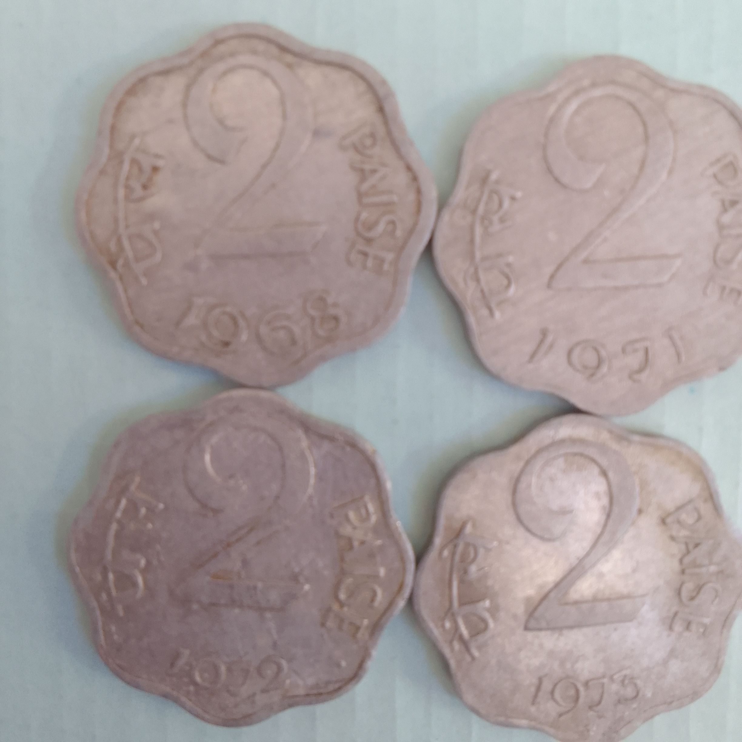 INDIA 4 CIRCULATED 1968...1971..1972..1973...4 COINS - For Sale, Buy ...