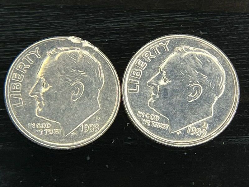 1989-P & 1989-D - Two Roosevelt Dimes - For Sale, Buy Now Online - Item ...